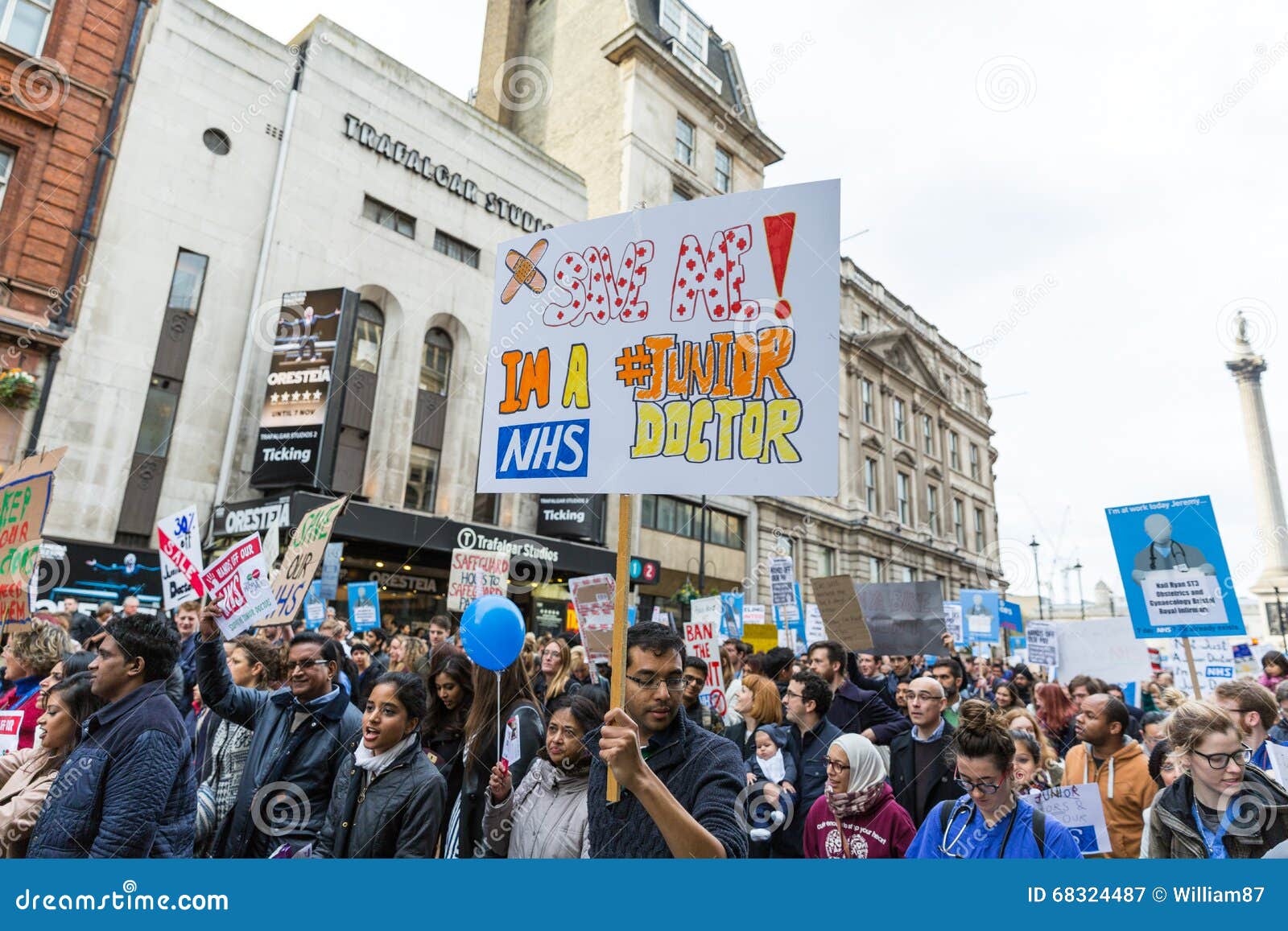 Thousands Junior Doctors Protest in London Editorial Photography ... Thousands Junior Doctors Protest in London Editorial Photography ...