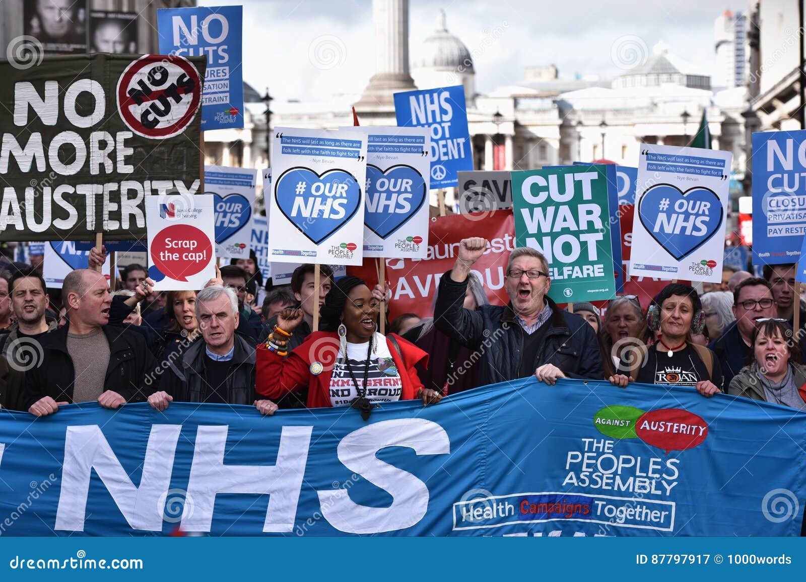 Thousands March in Support of the NHS Editorial Photography - Image of ...