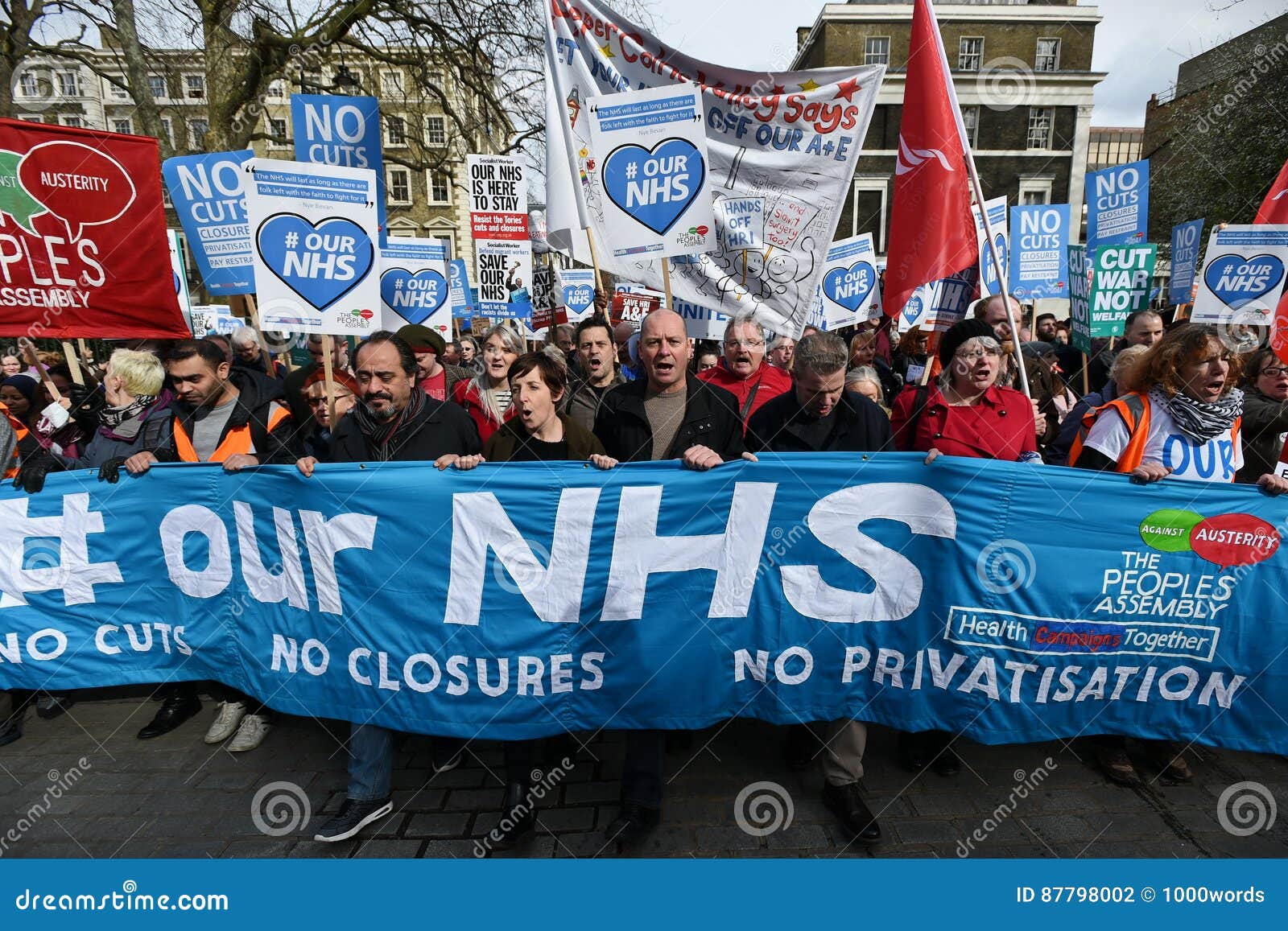 Thousands March in Support of the NHS Editorial Photography - Image of ...
