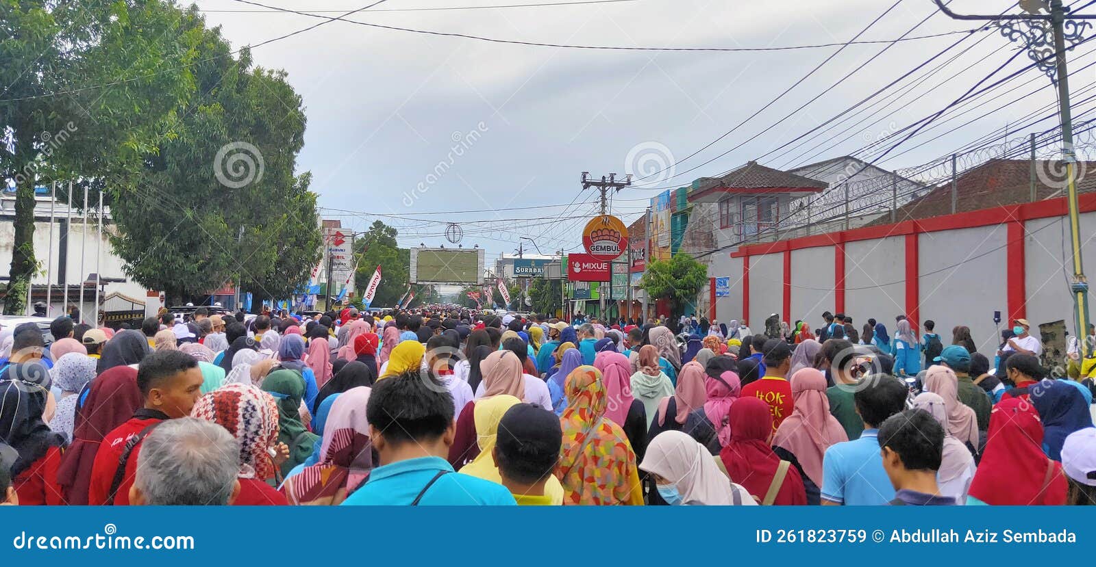 Thousands of People on the Street Editorial Stock Image - Image of ...