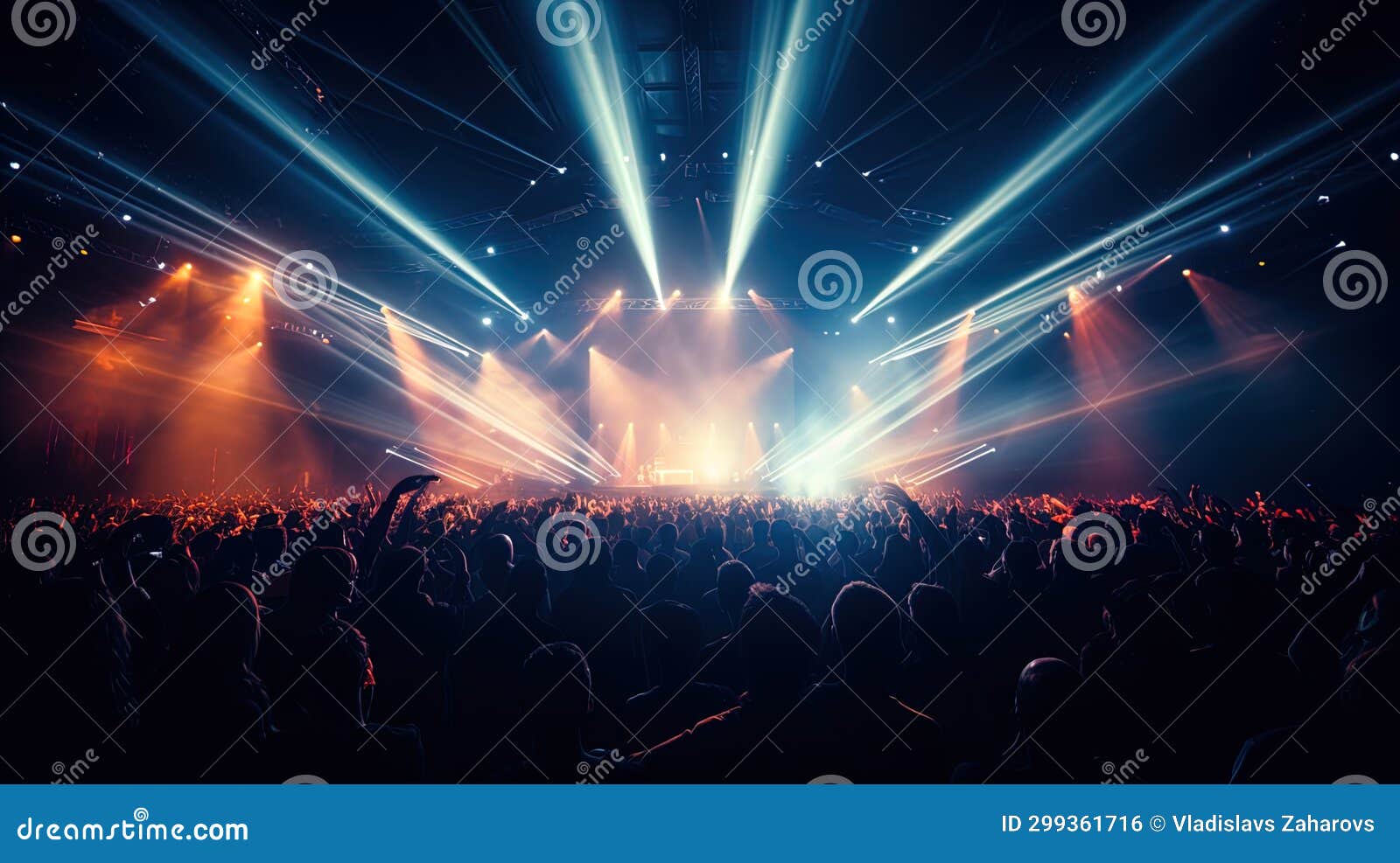 The Thousands of People Under the Magic of Bright Stage Lights ...