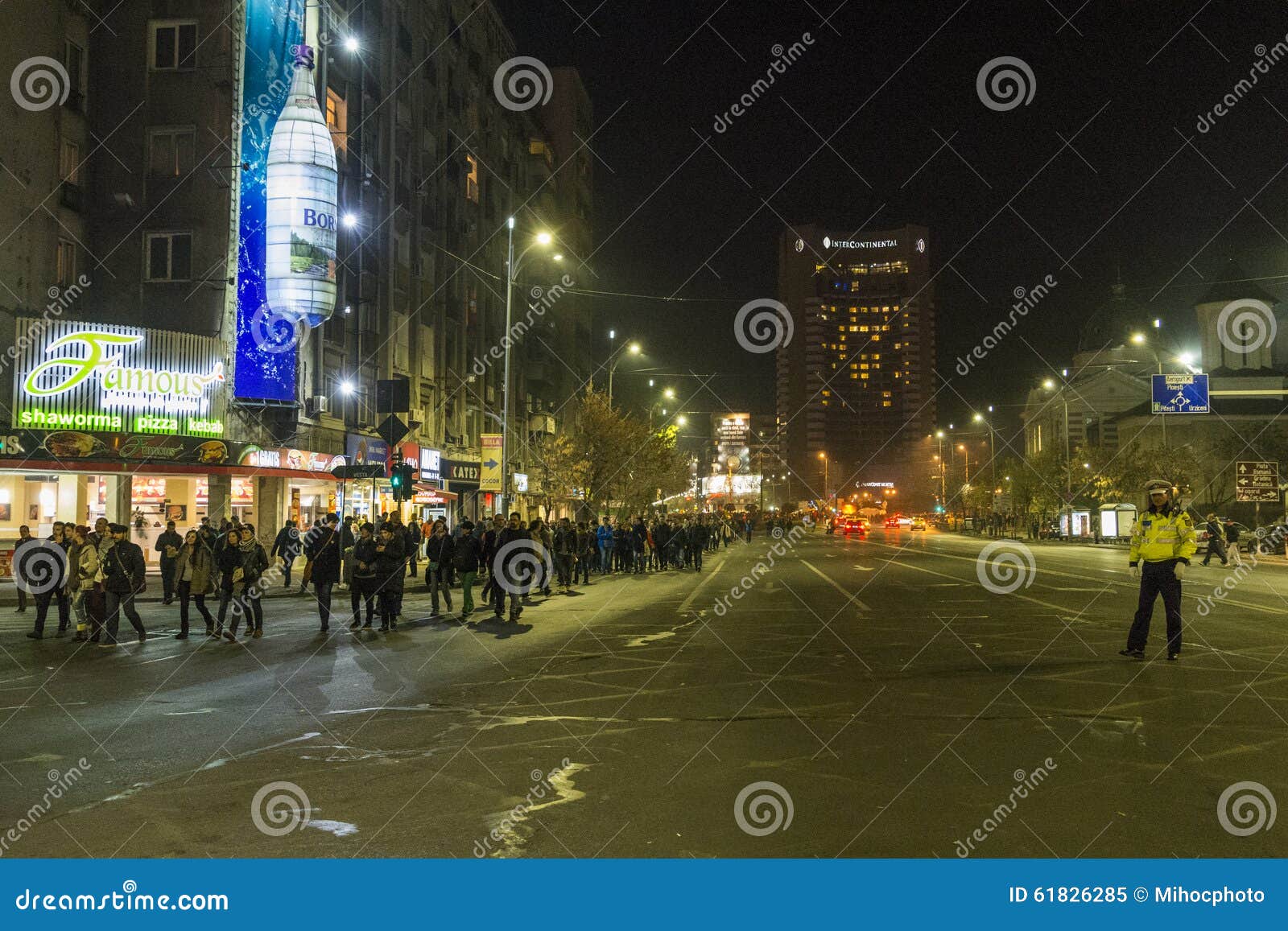 Thousands Protesters in Bucharest Editorial Image - Image of large ...