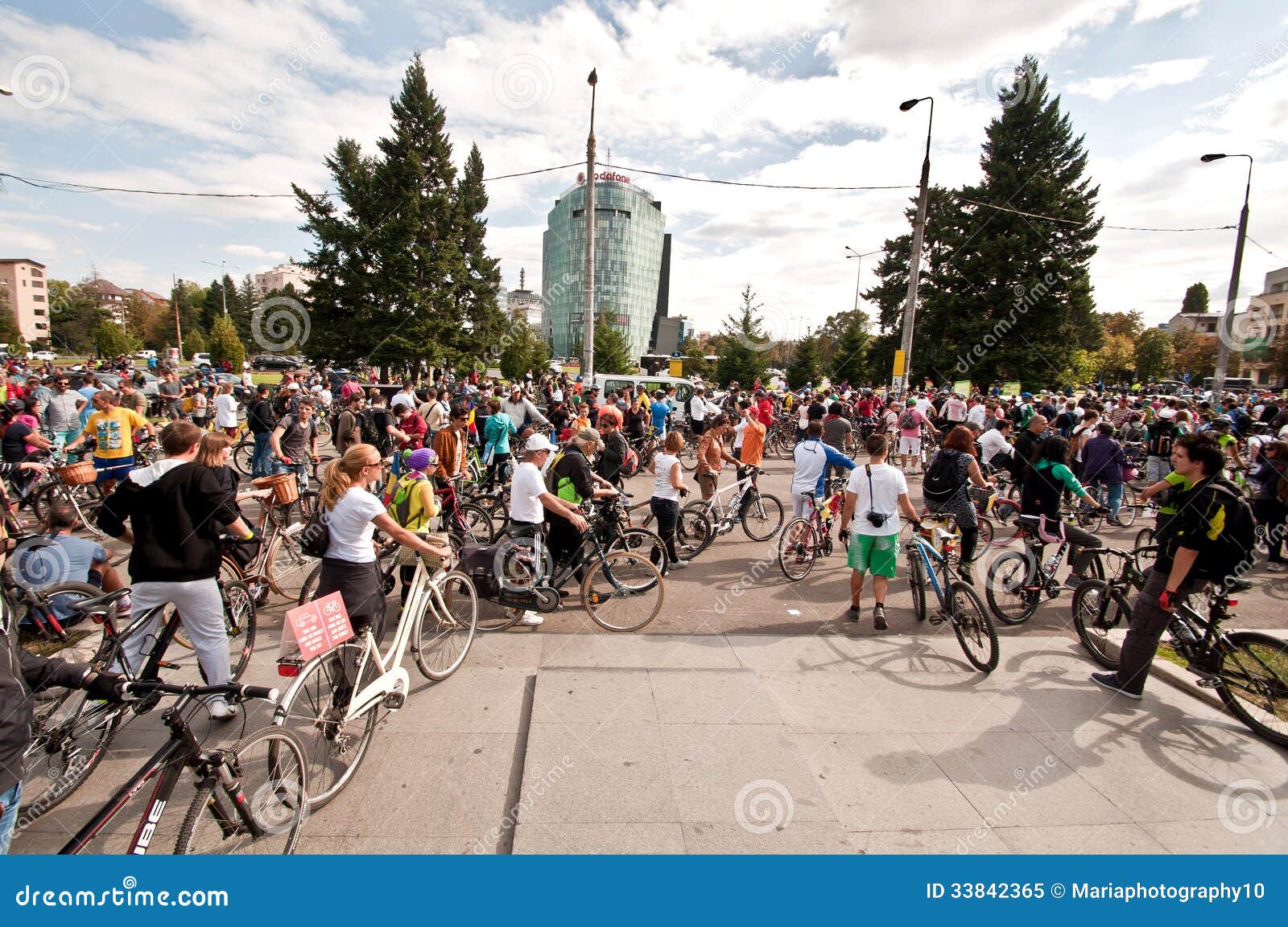 Thousands Protesting for Bike Lanes in Bucharest Editorial Image ...