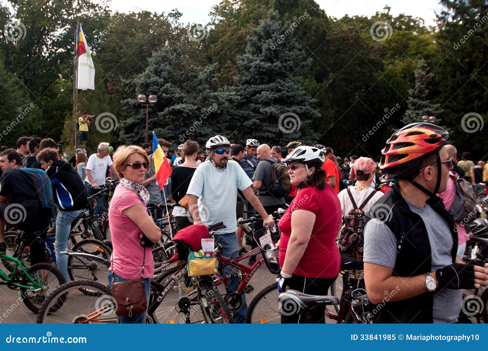 Thousands Protesting for Bike Lanes in Bucharest Editorial Image ...
