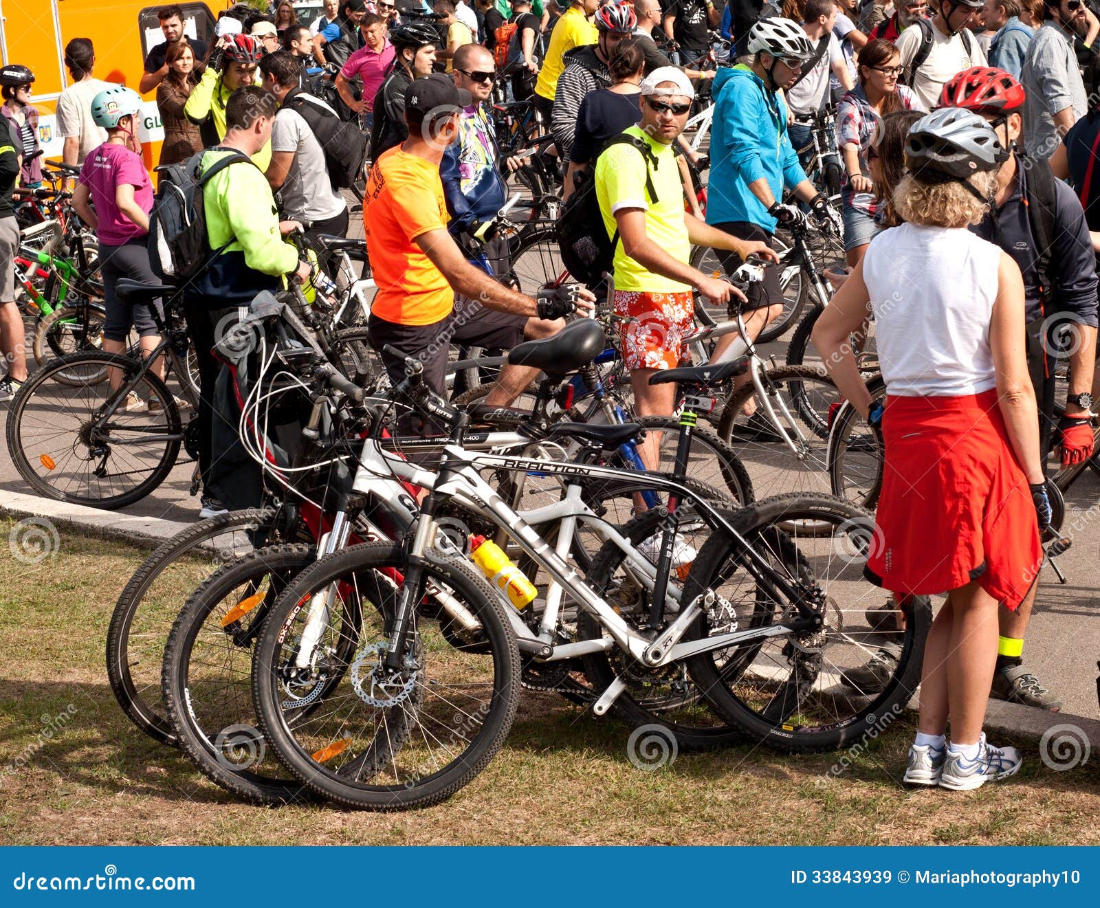 Thousands Protesting for Bike Lines in Bucharest Editorial Stock Image ...