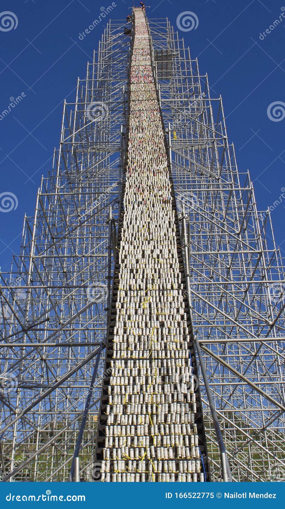 Thousands of Unexploded Fireworks Stacked in a Row Stock Image - Image ...