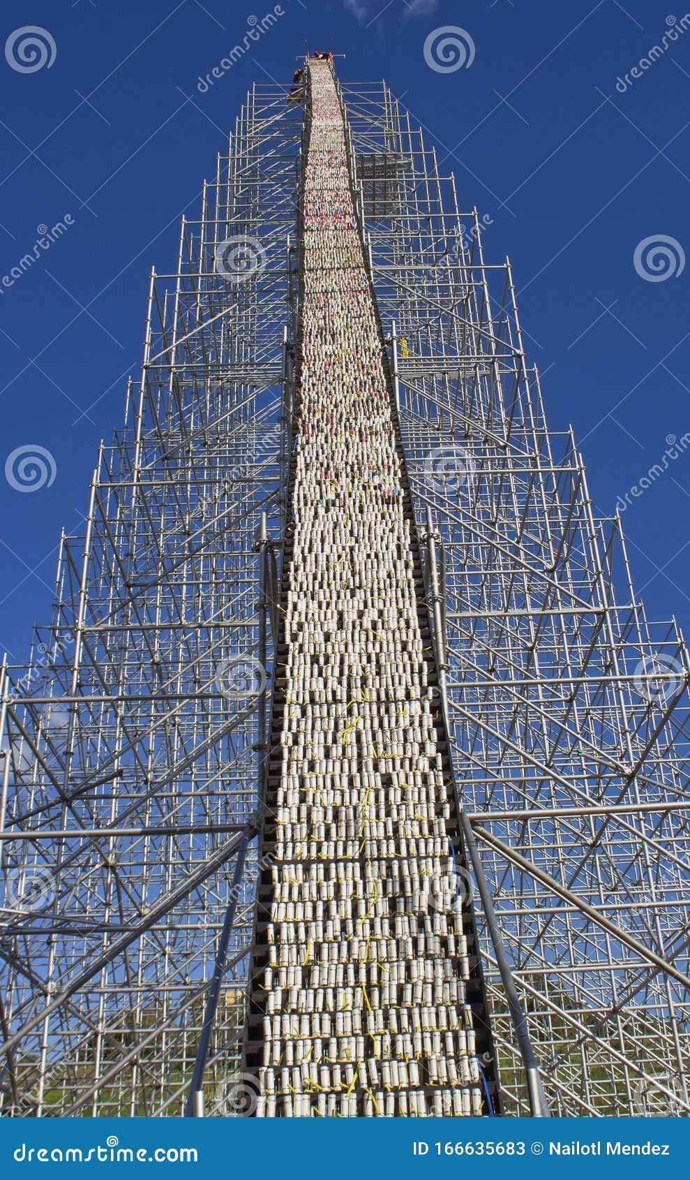 Thousands of Unexploded Fireworks Stacked in a Row Stock Image - Image ...