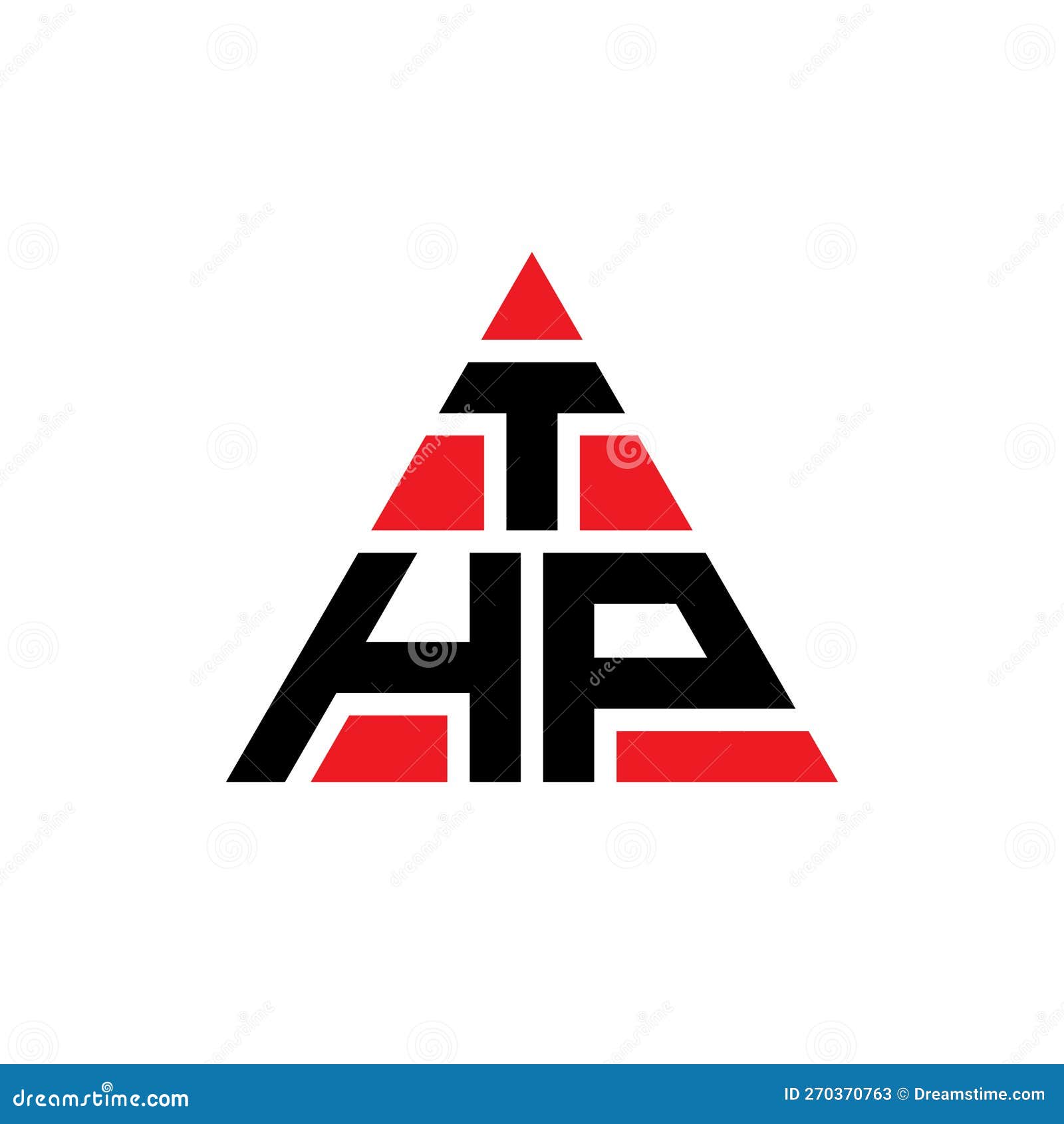THP Triangle Letter Logo Design with Triangle Shape. THP Triangle Logo ...