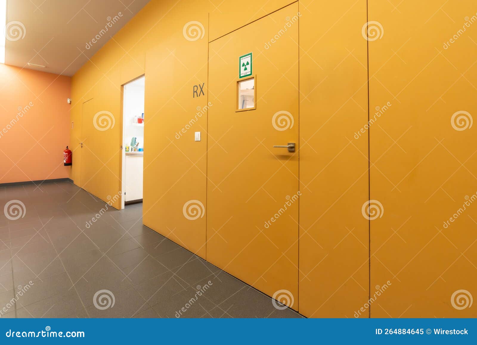 Corridor of a Dental Clinic with Multiple Boxes and the X-ray Room ...