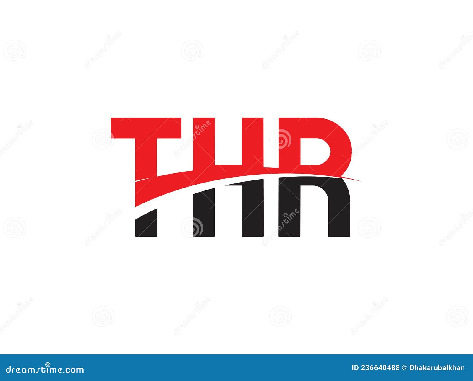 THR Letter Initial Logo Design Vector Illustration Stock Vector ...