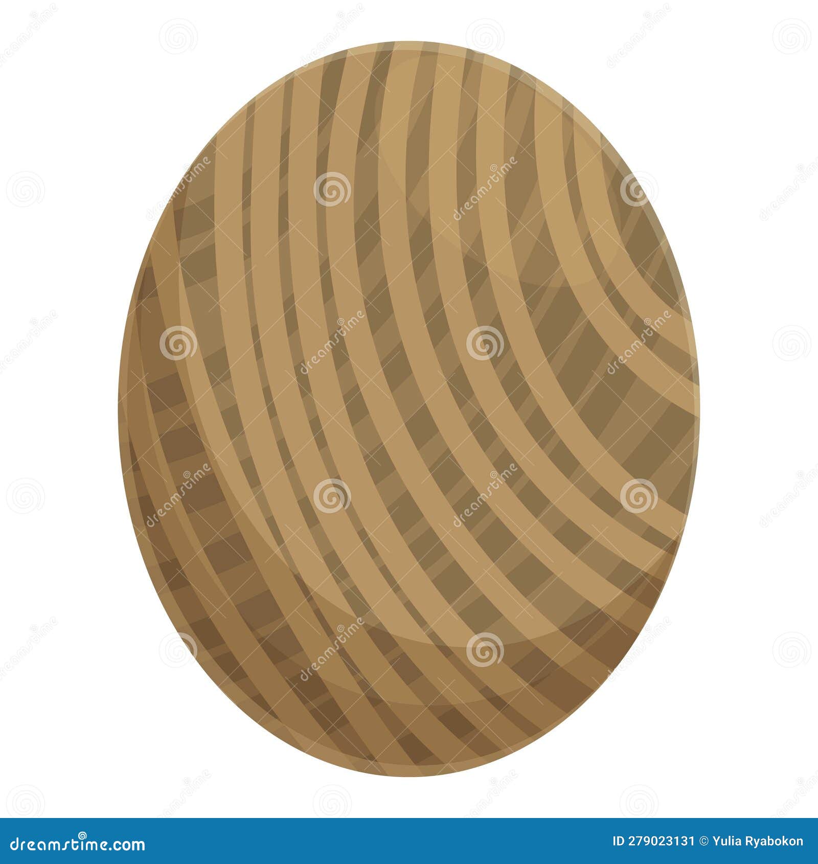 Thread Ball Icon Cartoon . Natural Knot Stock Illustration ...