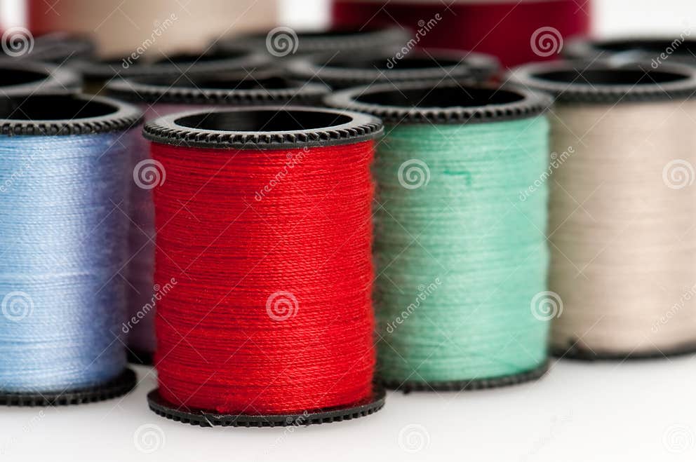 Thread bobbin stock image. Image of product, close, color - 12019601