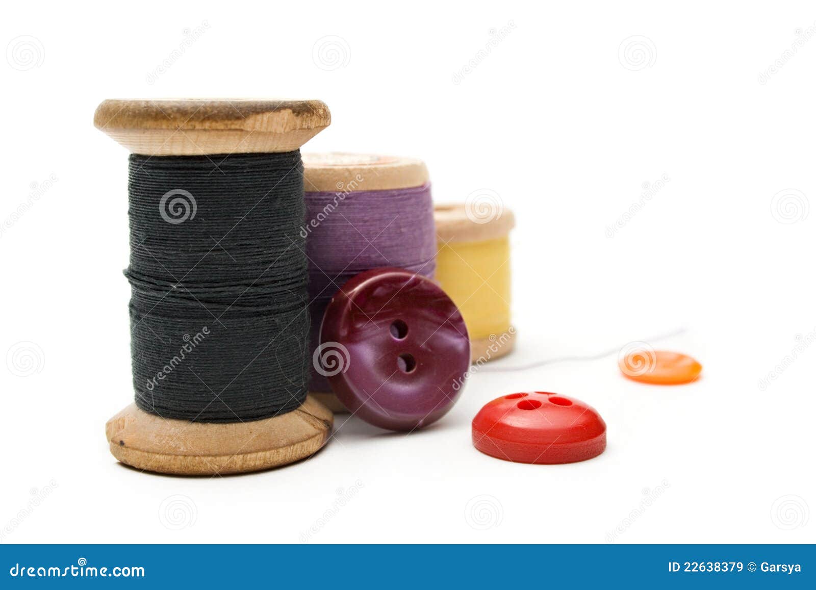 Thread bobbin stock image. Image of spindle, material - 22638379