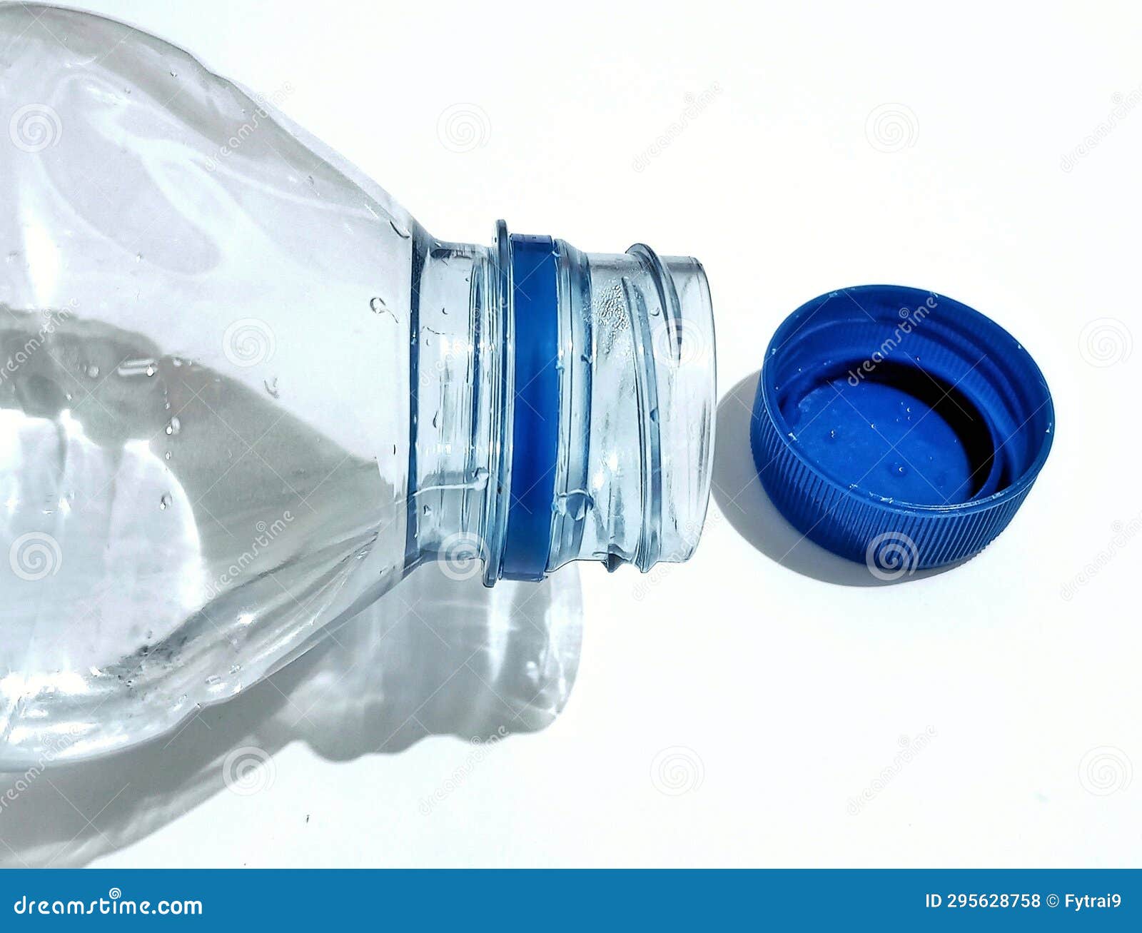 Thread on Bottle Caps of Bottled Mineral Water Stock Photo - Image of ...