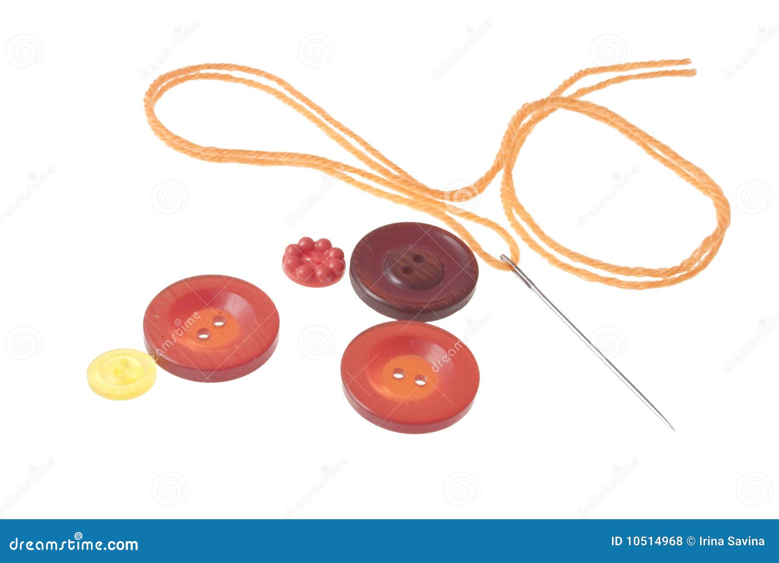 Thread and button stock photo. Image of textured, isolated - 10514968