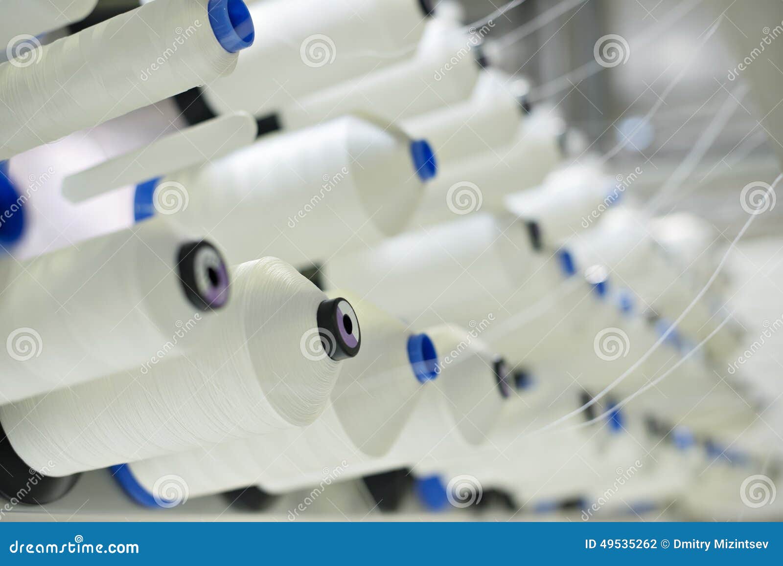 Thread stock photo. Image of manufacturing, blue, shop - 49535262
