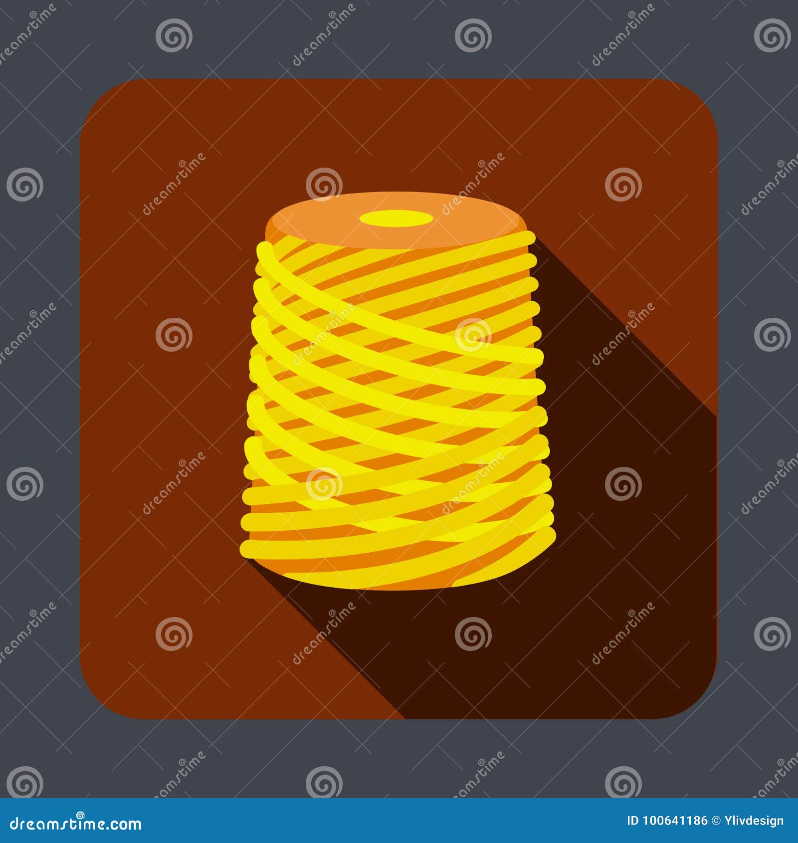 Thread Concept Background, Cartoon Style Stock Vector - Illustration of ...