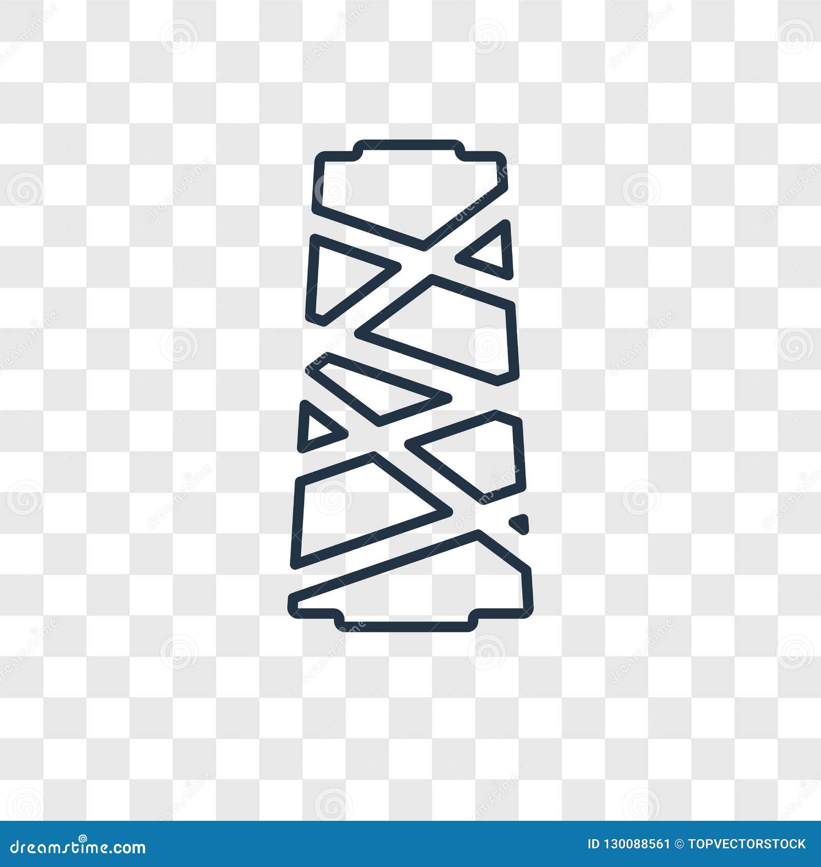 Thread Concept Vector Linear Icon Isolated on Transparent Background ...