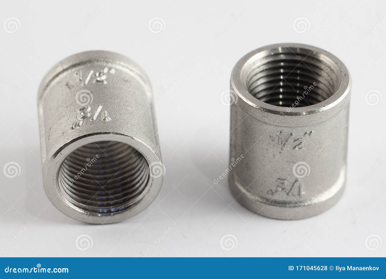 New 1/2` Thread Coupling Connector Stock Photo - Image of clutch ...
