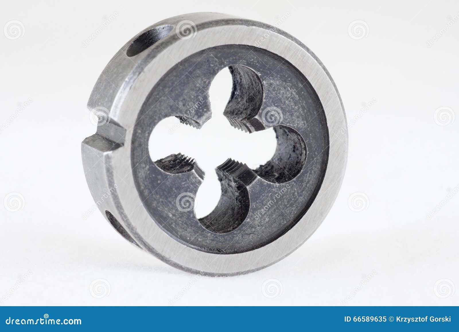 Thread Cutting Die on a White Background Stock Image - Image of ...