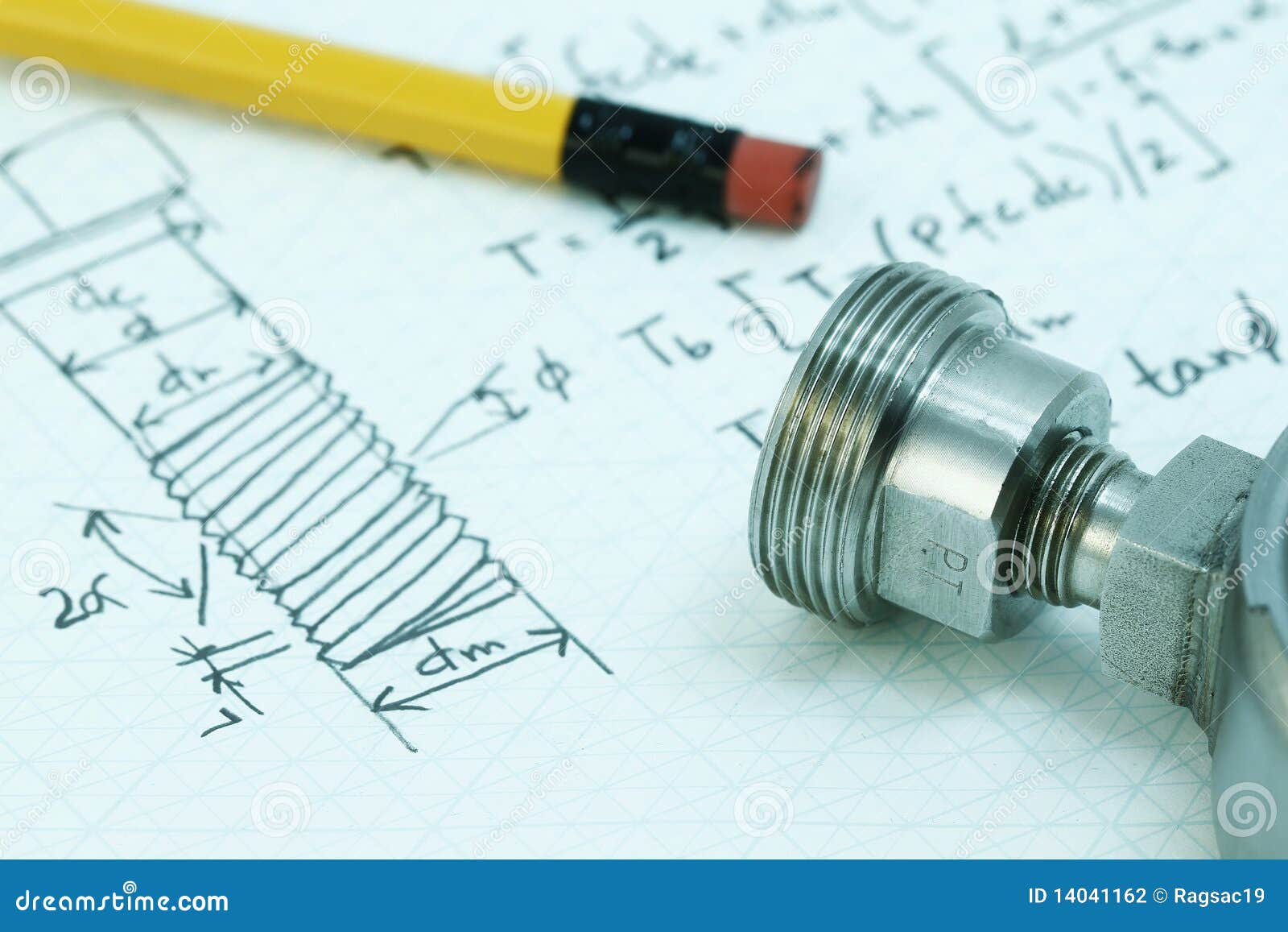 Thread design stock photo. Image of stainless, calculation - 14041162
