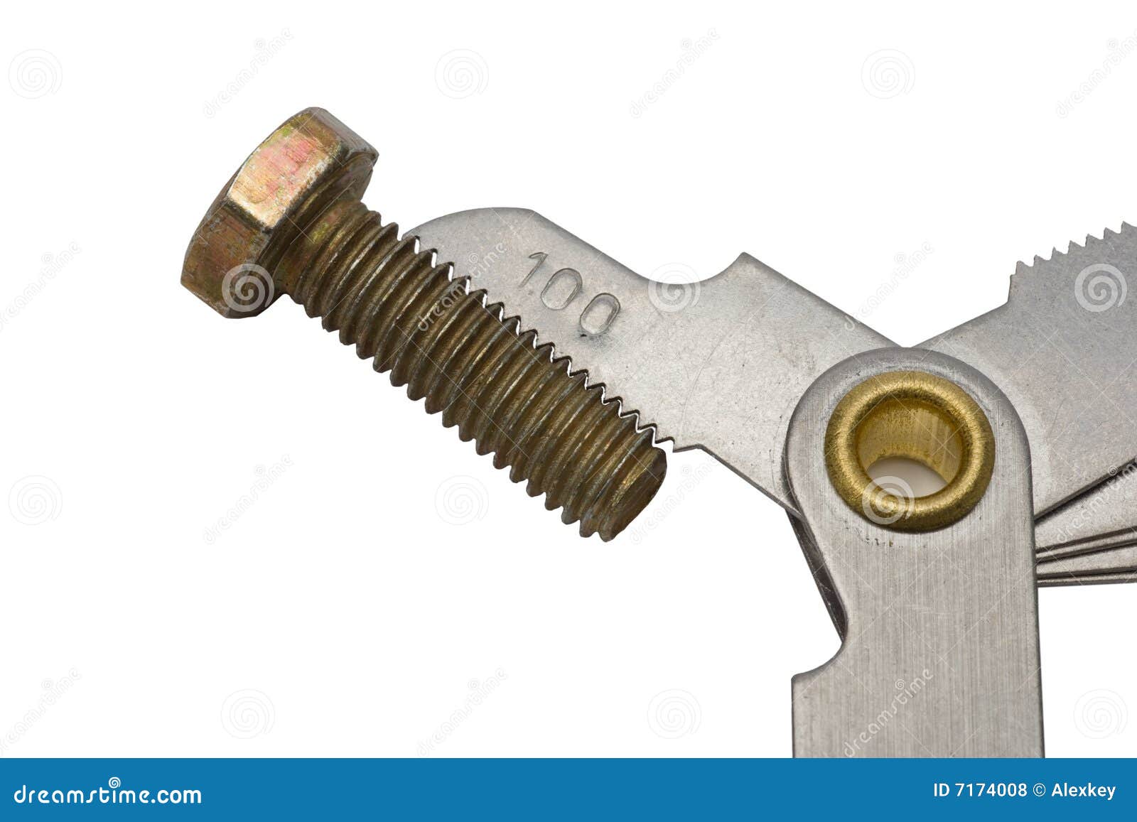 Thread gage stock photo. Image of accuracy, isolated, industry - 7174008