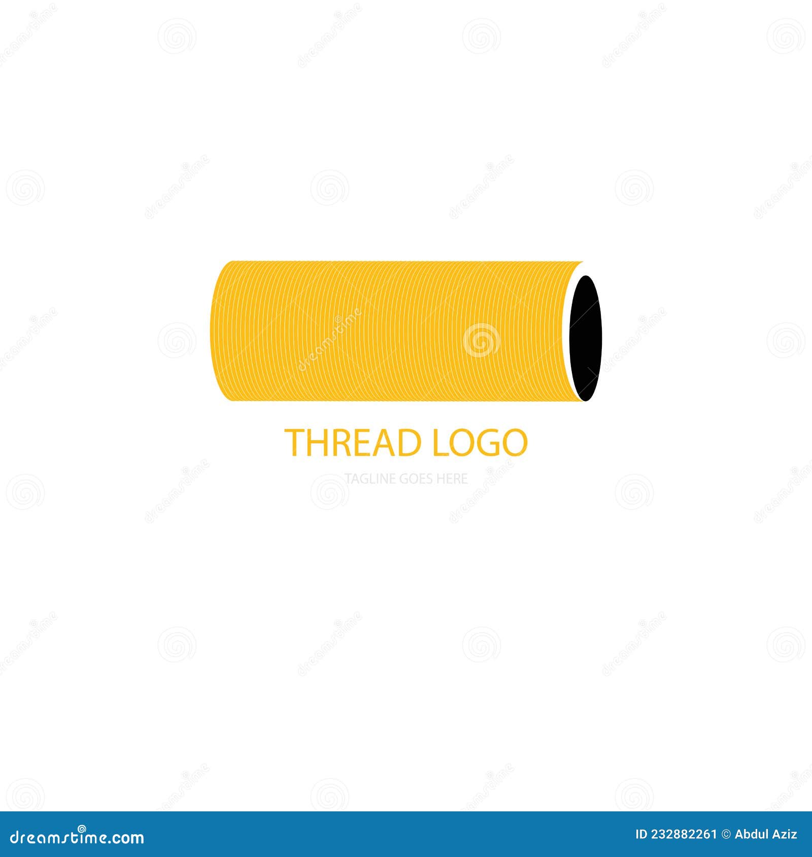 Thread icon logo vector stock vector. Illustration of brand - 232882261