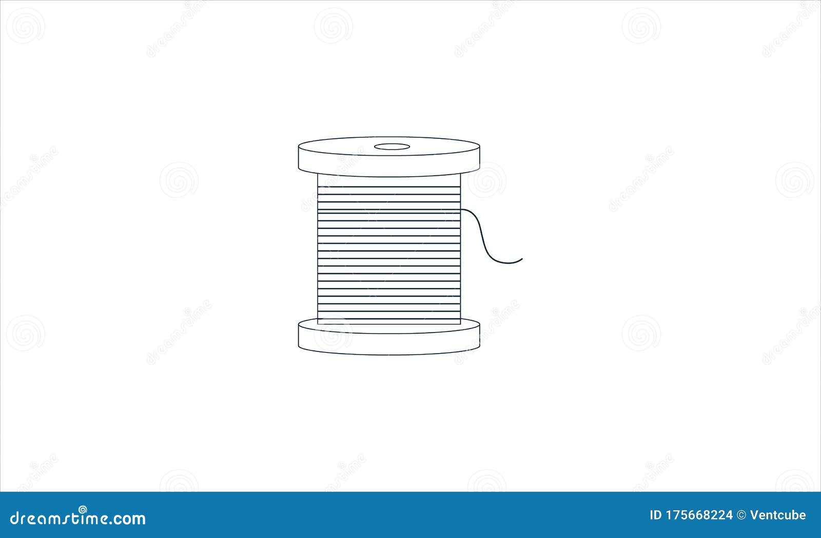 Thread Icon Simple Style Vector Image Stock Vector - Illustration of ...