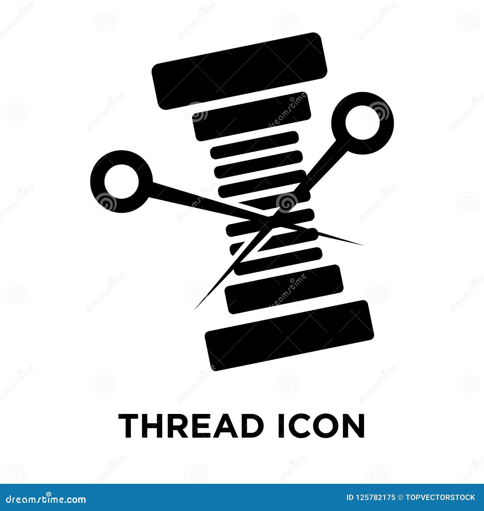 Thread Icon Vector Isolated on White Background, Logo Concept of Stock ...