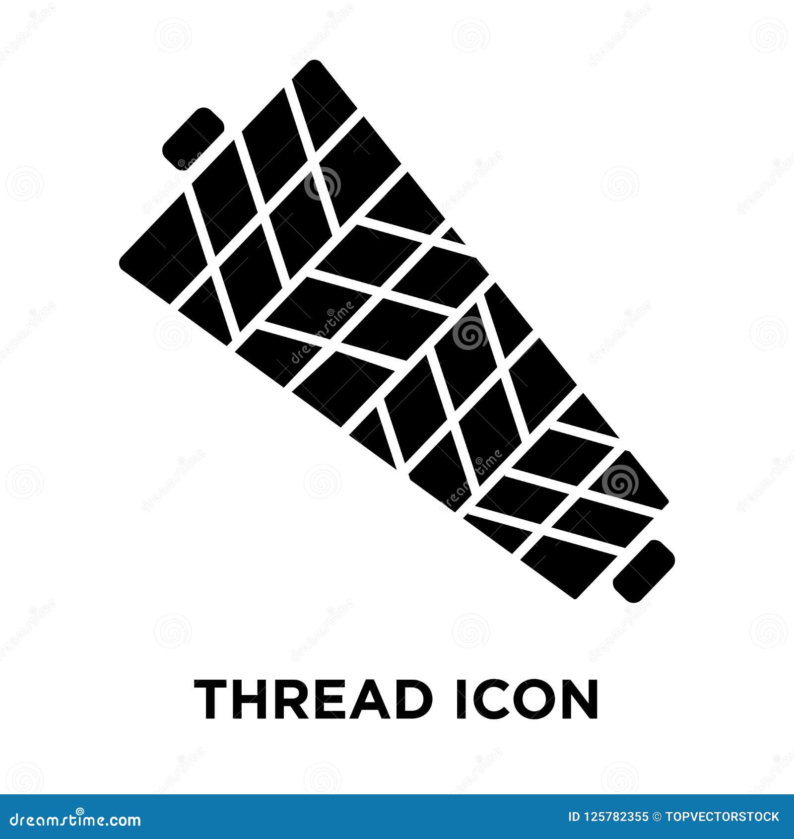 Thread Icon Vector Isolated on White Background, Logo Concept of Stock ...