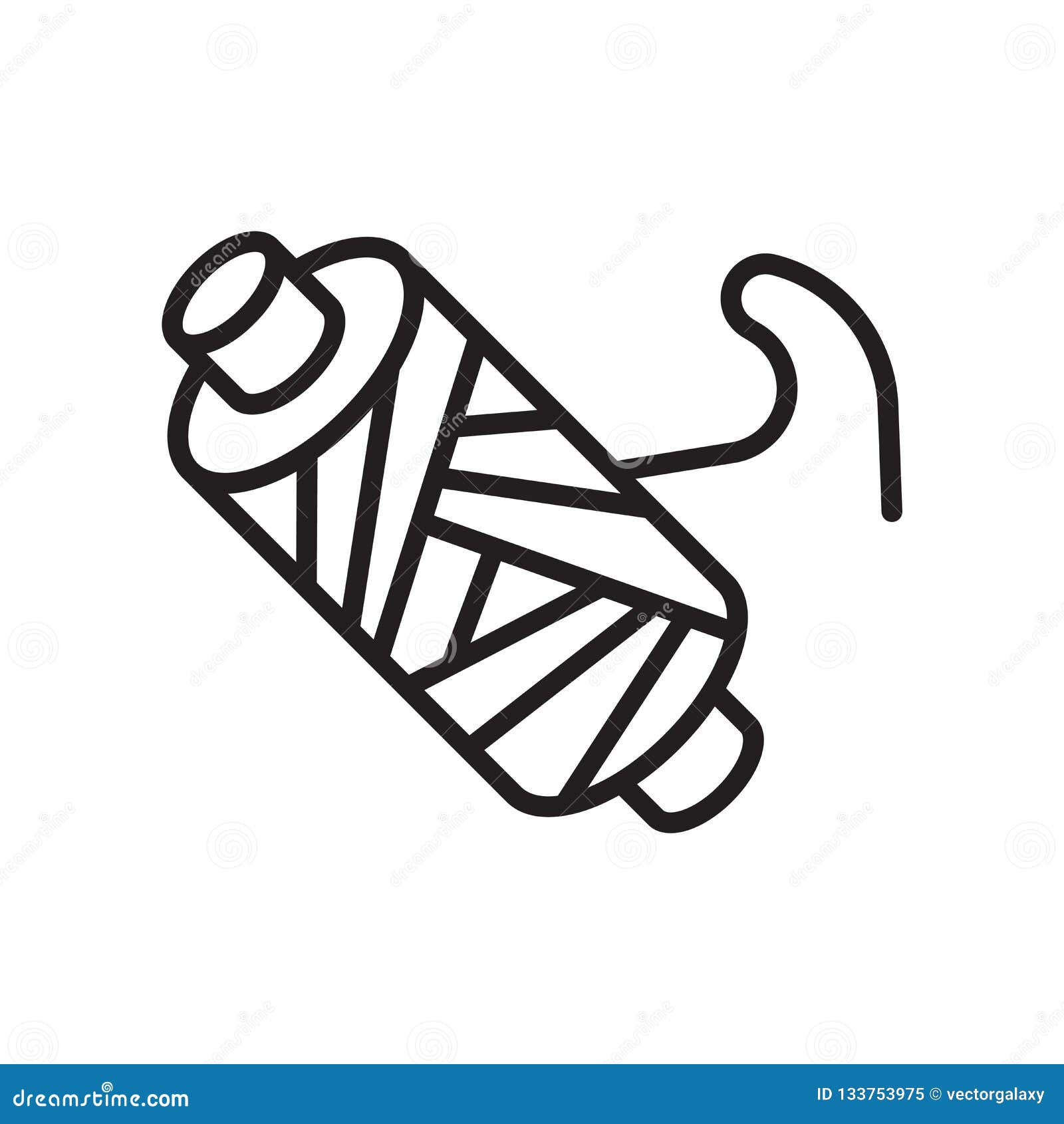 Thread Icon Vector Sign and Symbol Isolated on White Background, Thread ...