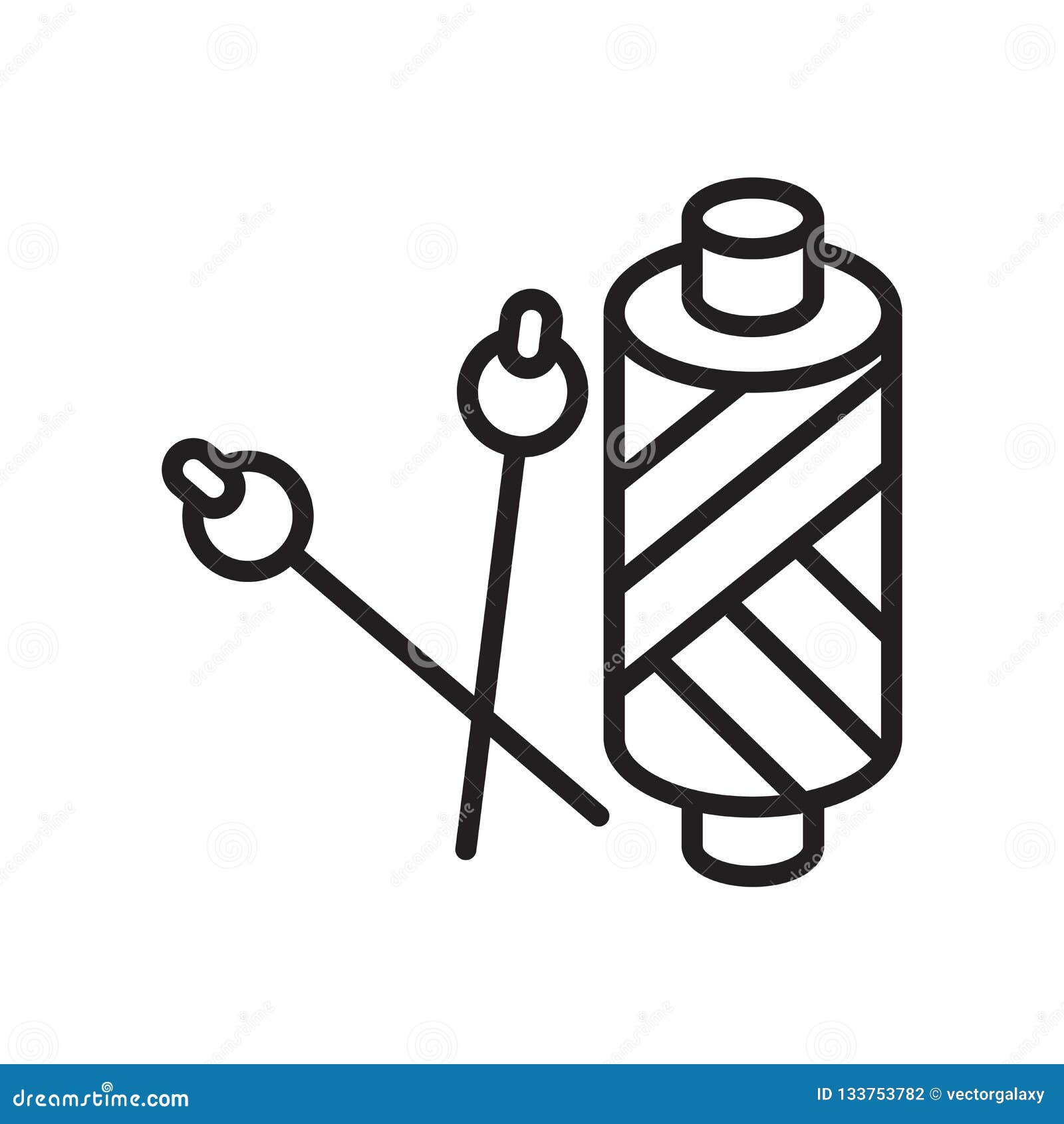 Thread Icon Vector Sign and Symbol Isolated on White Background, Thread ...