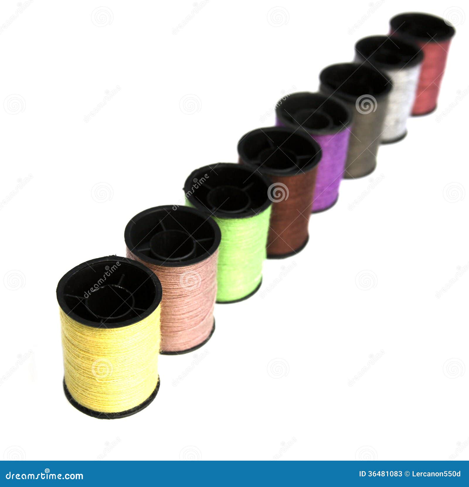 Thread isolated stock image. Image of cotton, needle - 36481083
