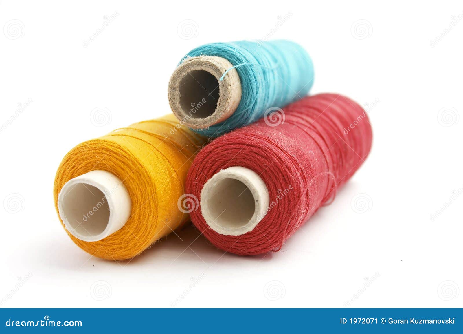 Thread Isolated on White Background Stock Image - Image of aida ...