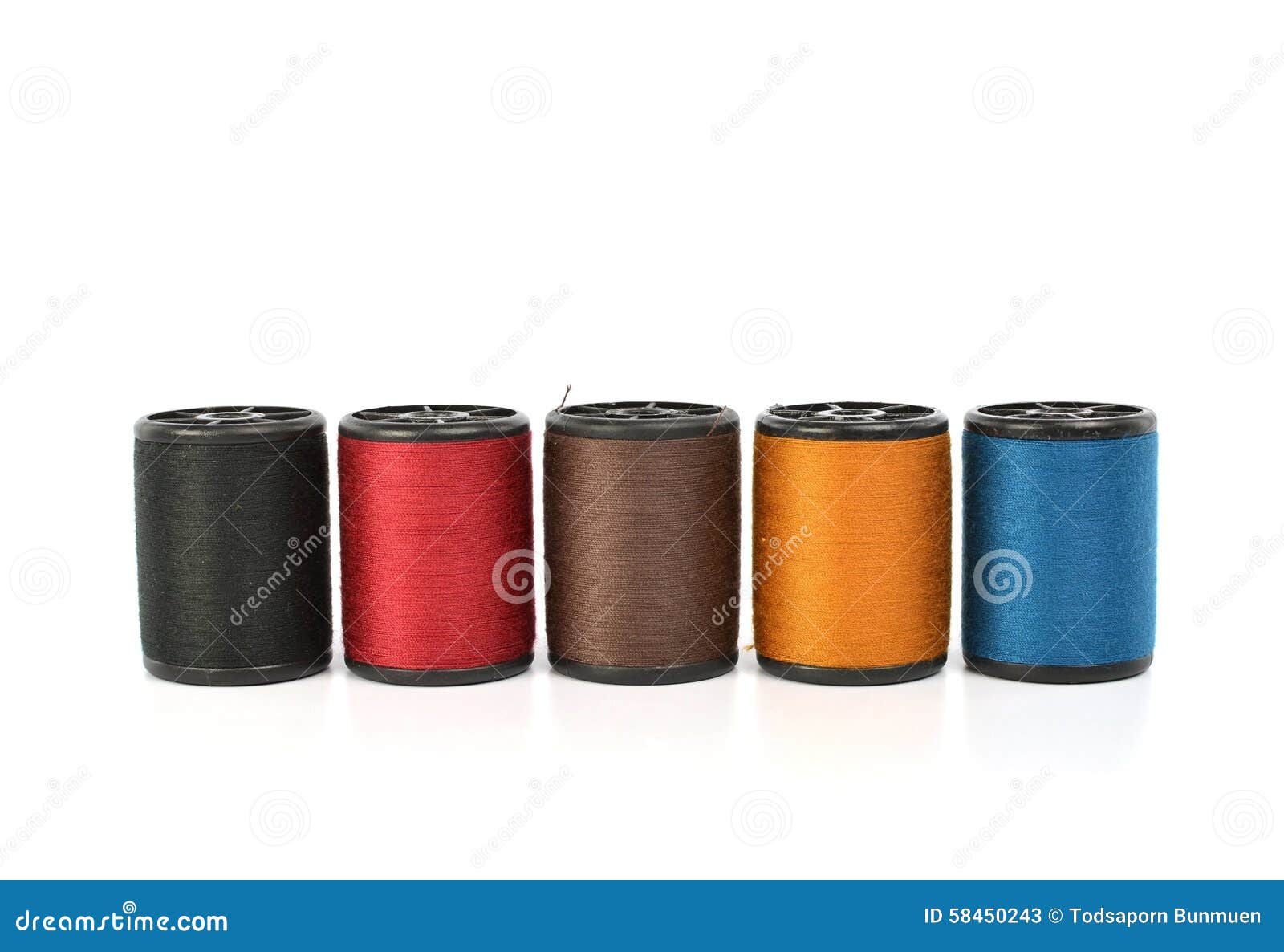 Thread Isolated on White Background Stock Image - Image of clothing ...