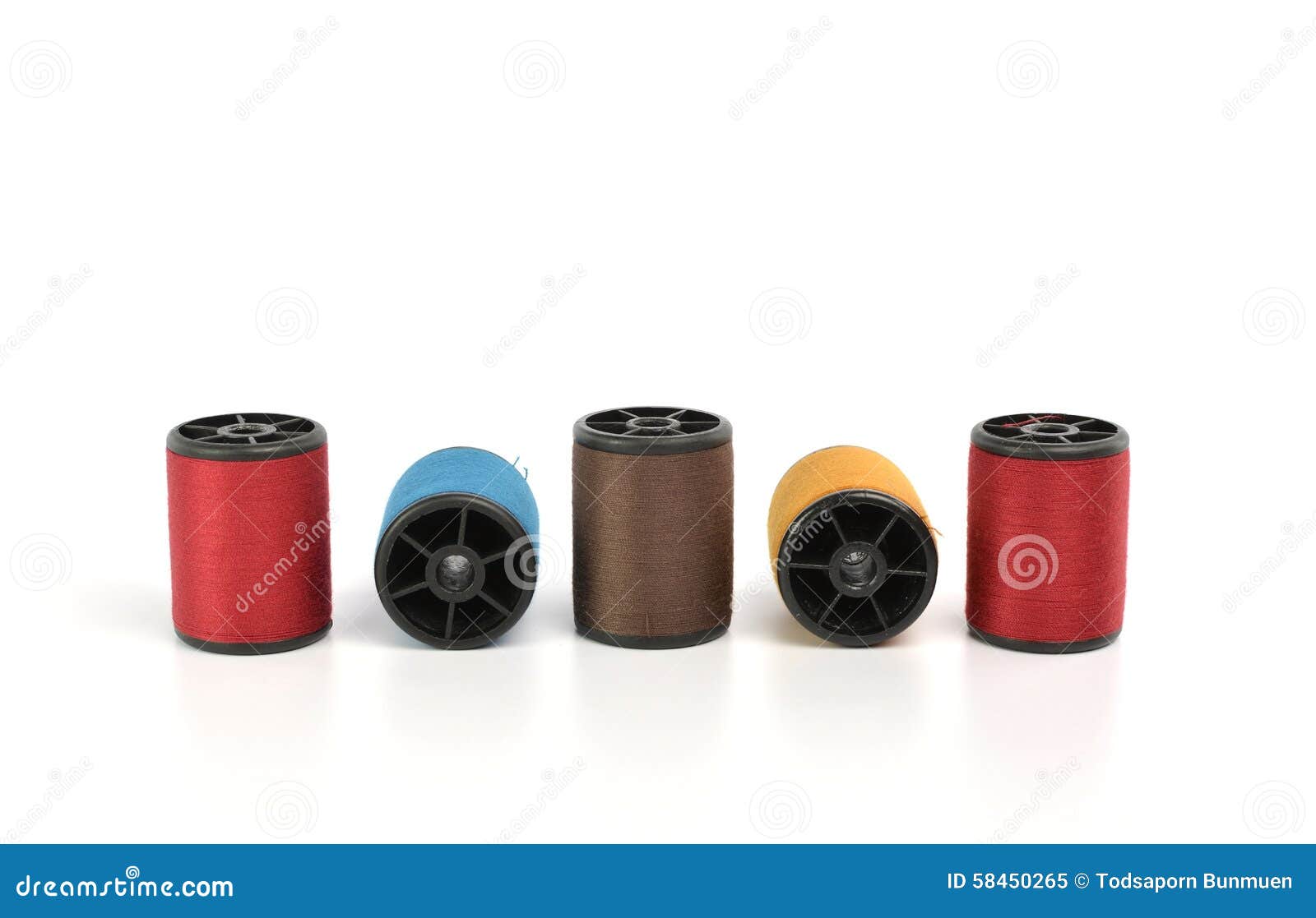 Thread Isolated on White Background Stock Image - Image of reel, sewing ...