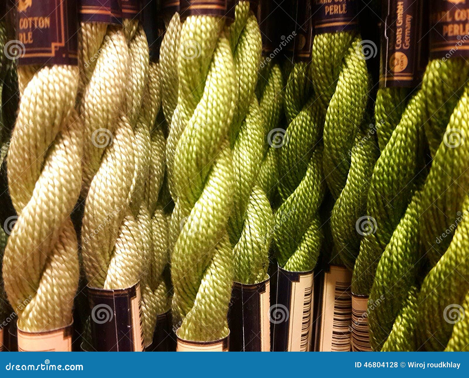 Thread stock photo. Image of cotton, golden, needle, fashion - 46804128