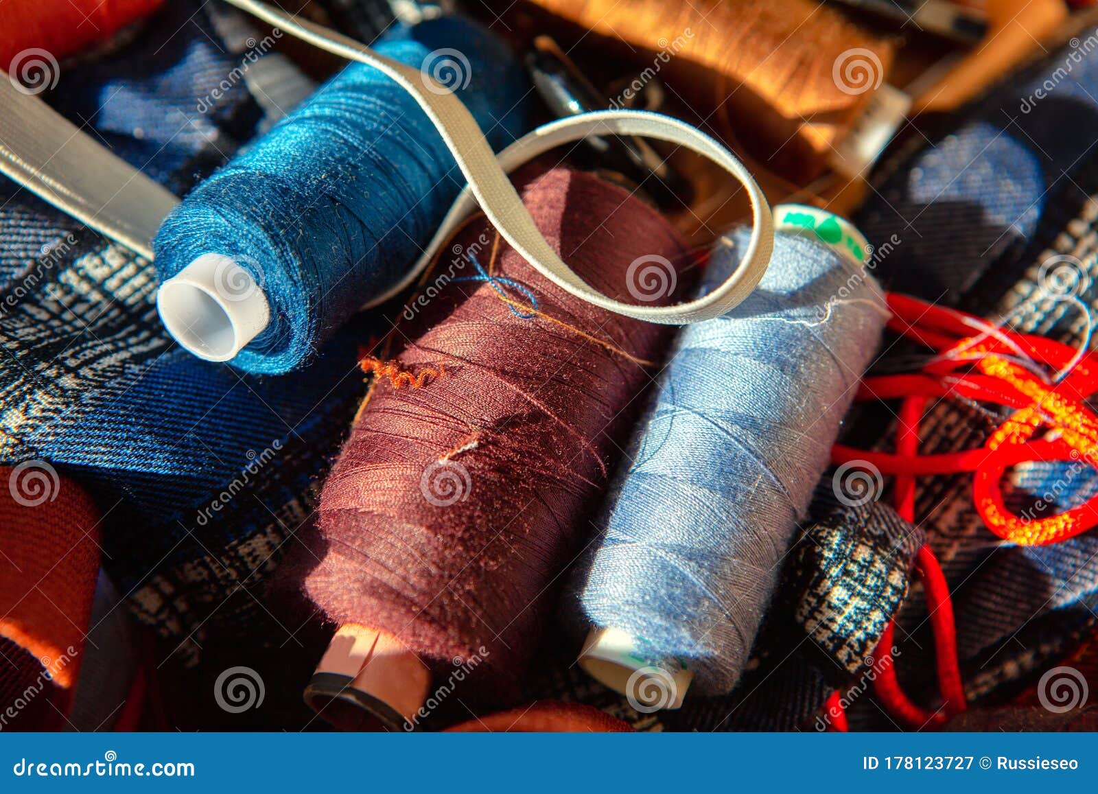 Thread and matter stock image. Image of equipment, closeup - 178123727