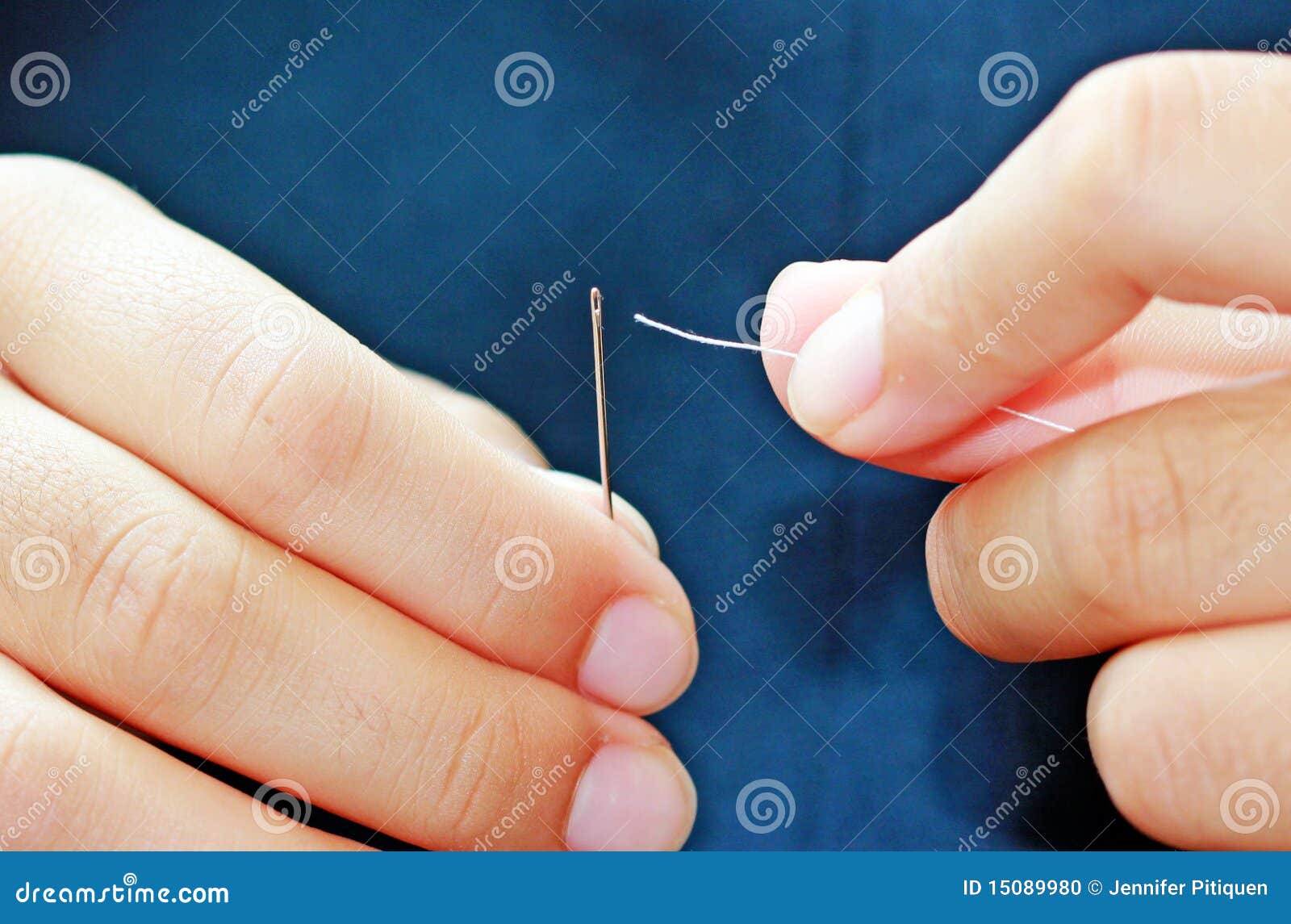 Thread and Needle stock photo. Image of lefty, sewing - 15089980