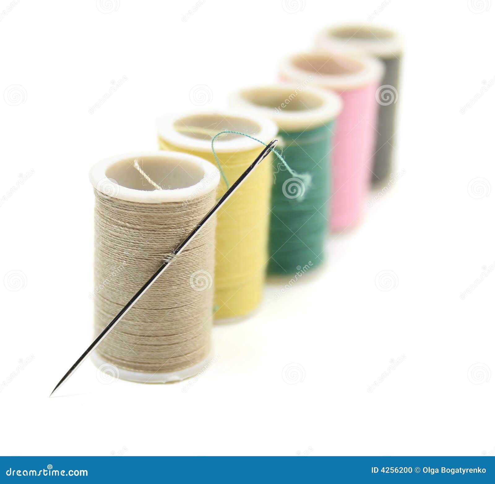 Thread and Needle stock photo. Image of thread, sewing - 4256200