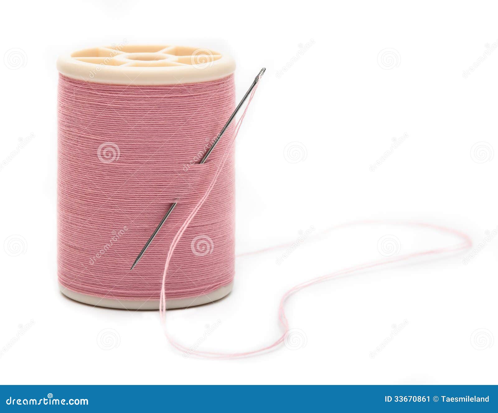 Thread with needle stock image. Image of accurate, retro - 33670861