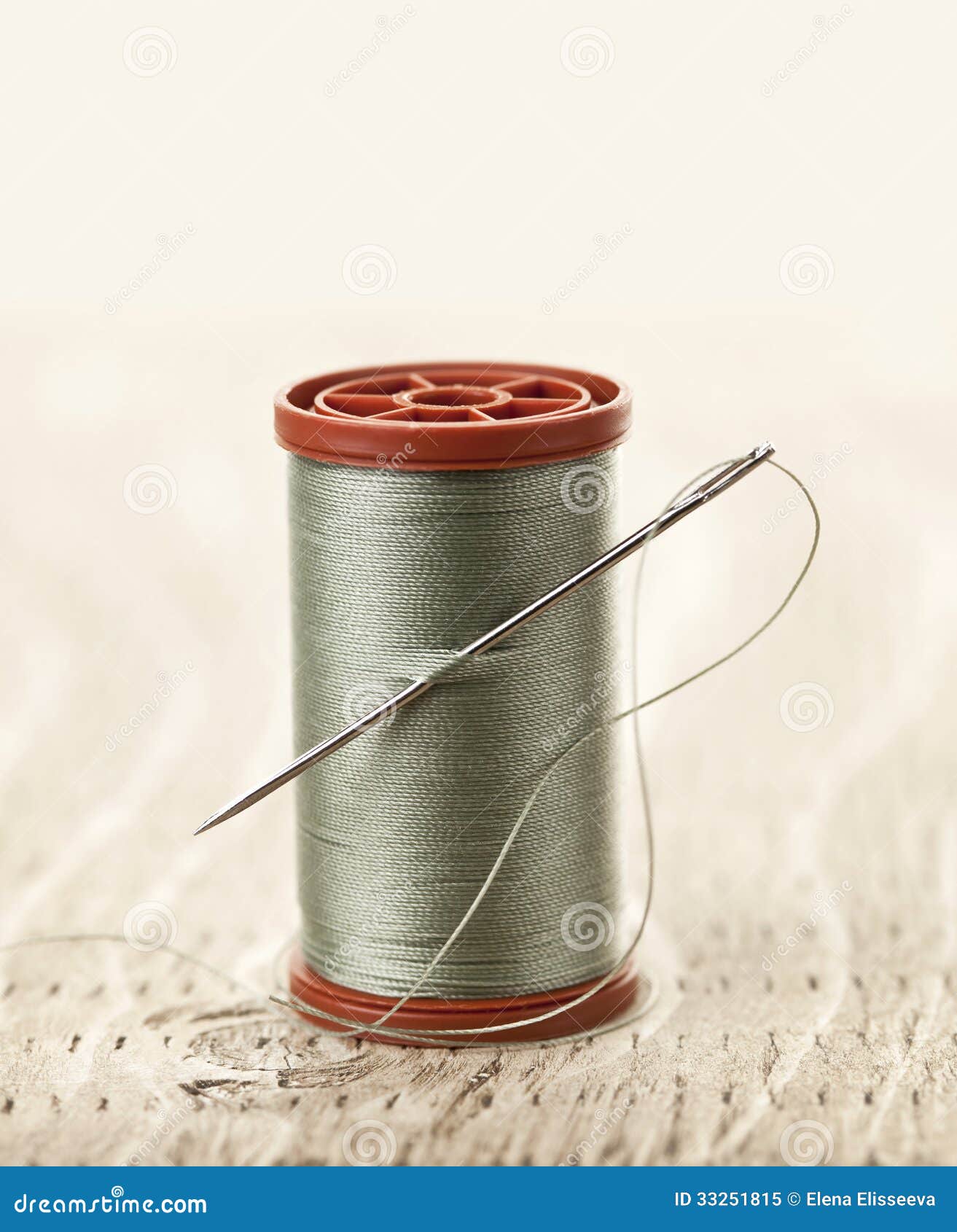 Thread and needle stock image. Image of needle, tailoring - 33251815