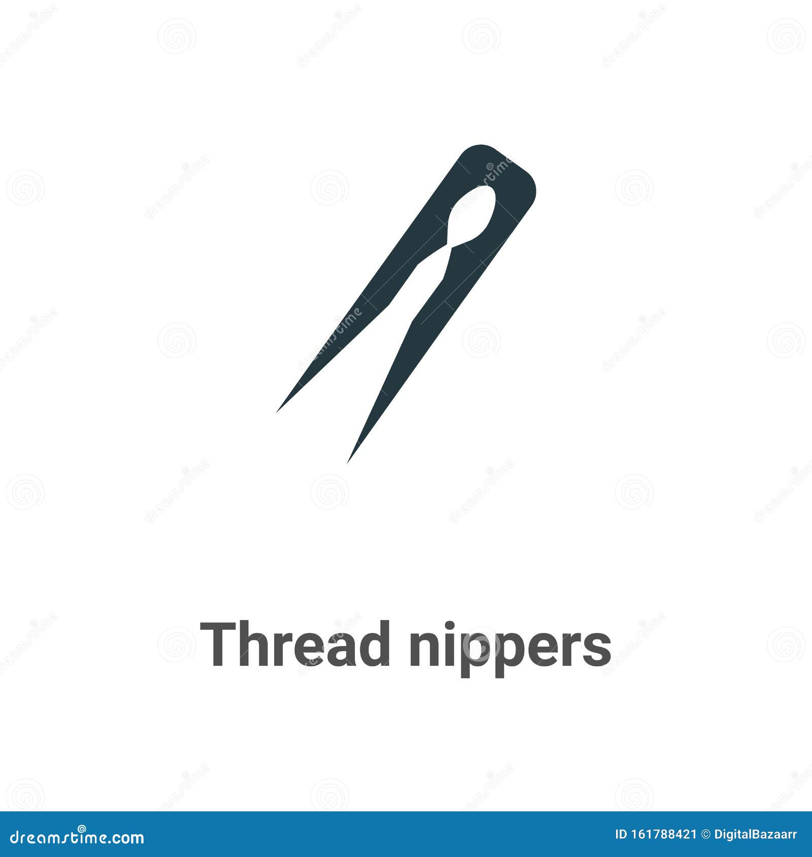 Nippers Vector Icon In 6 Different Modern Styles. Black, Two Colored ...