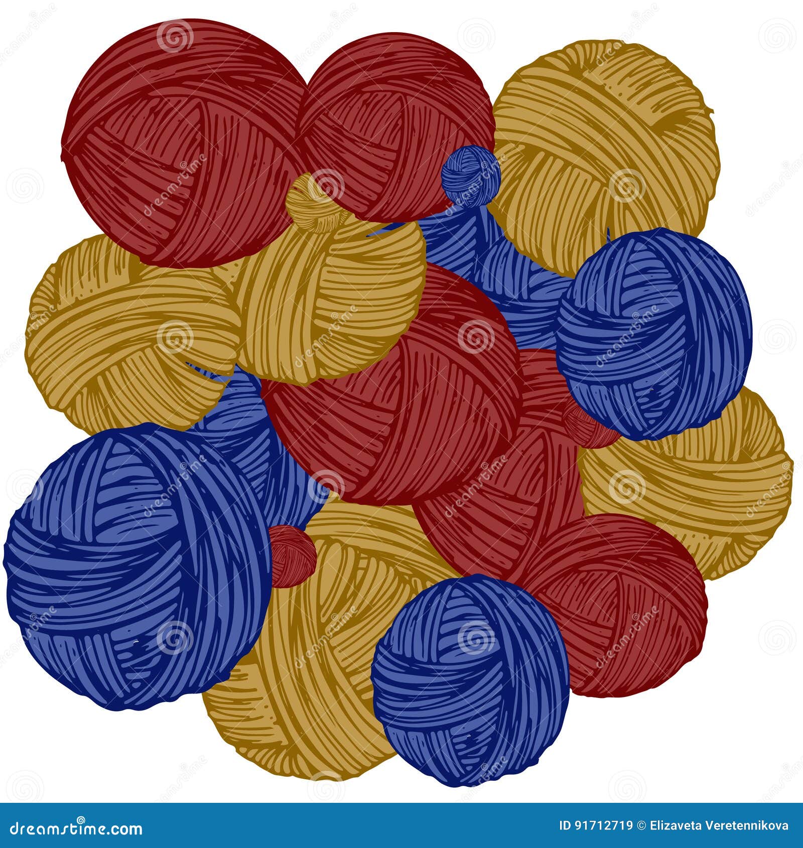 Thread pattern stock vector. Illustration of isolated - 91712719