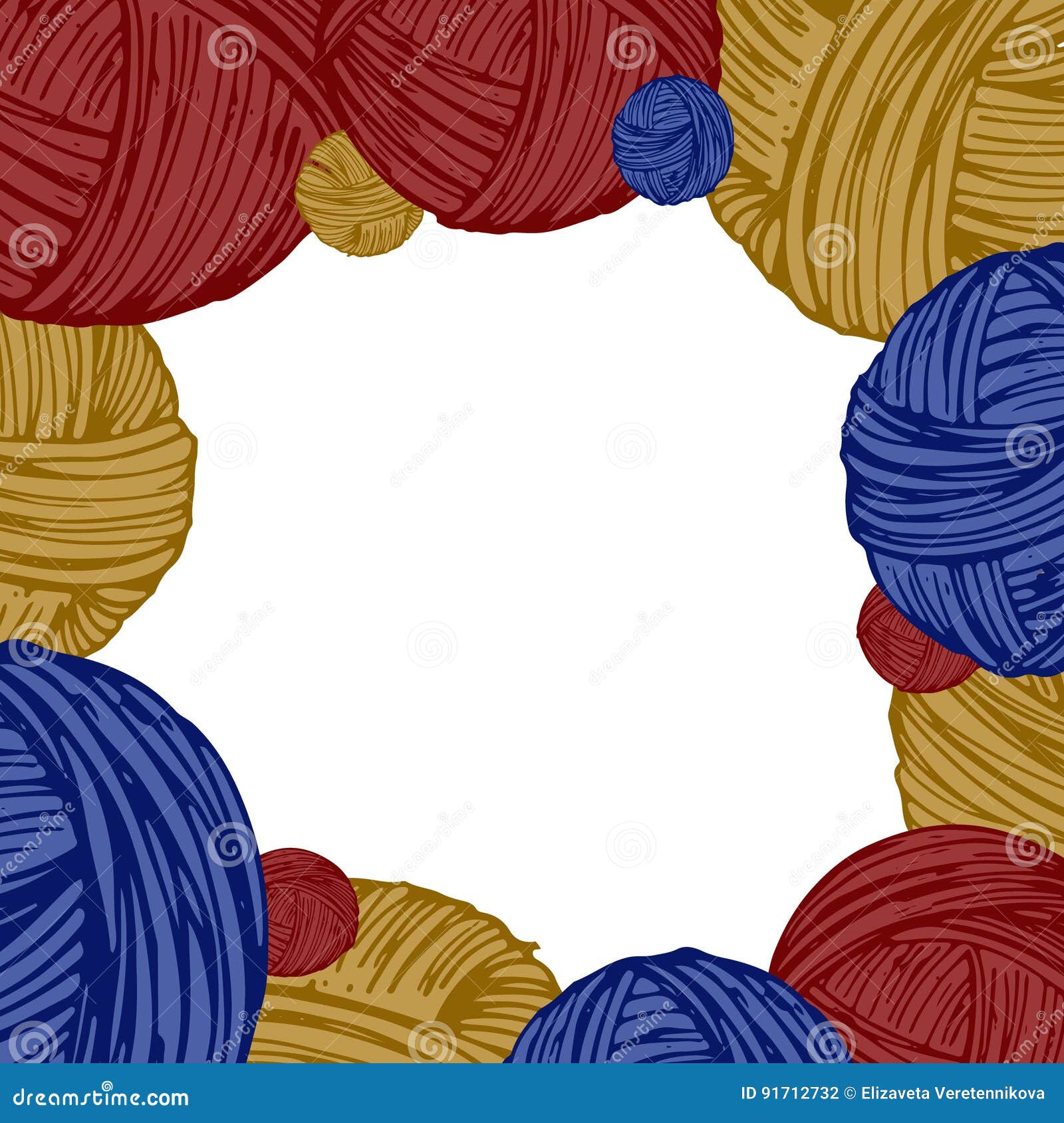 Thread pattern stock vector. Illustration of craft, drawing - 91712732