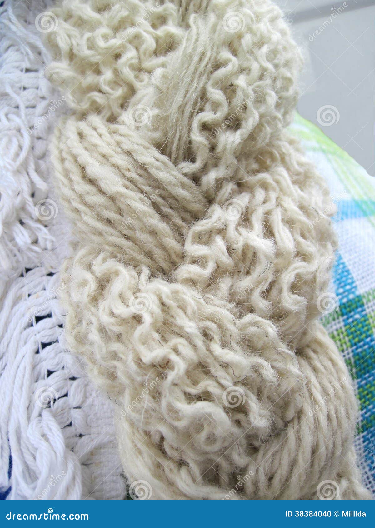 Thread plait stock photo. Image of fiber, white, texture - 38384040