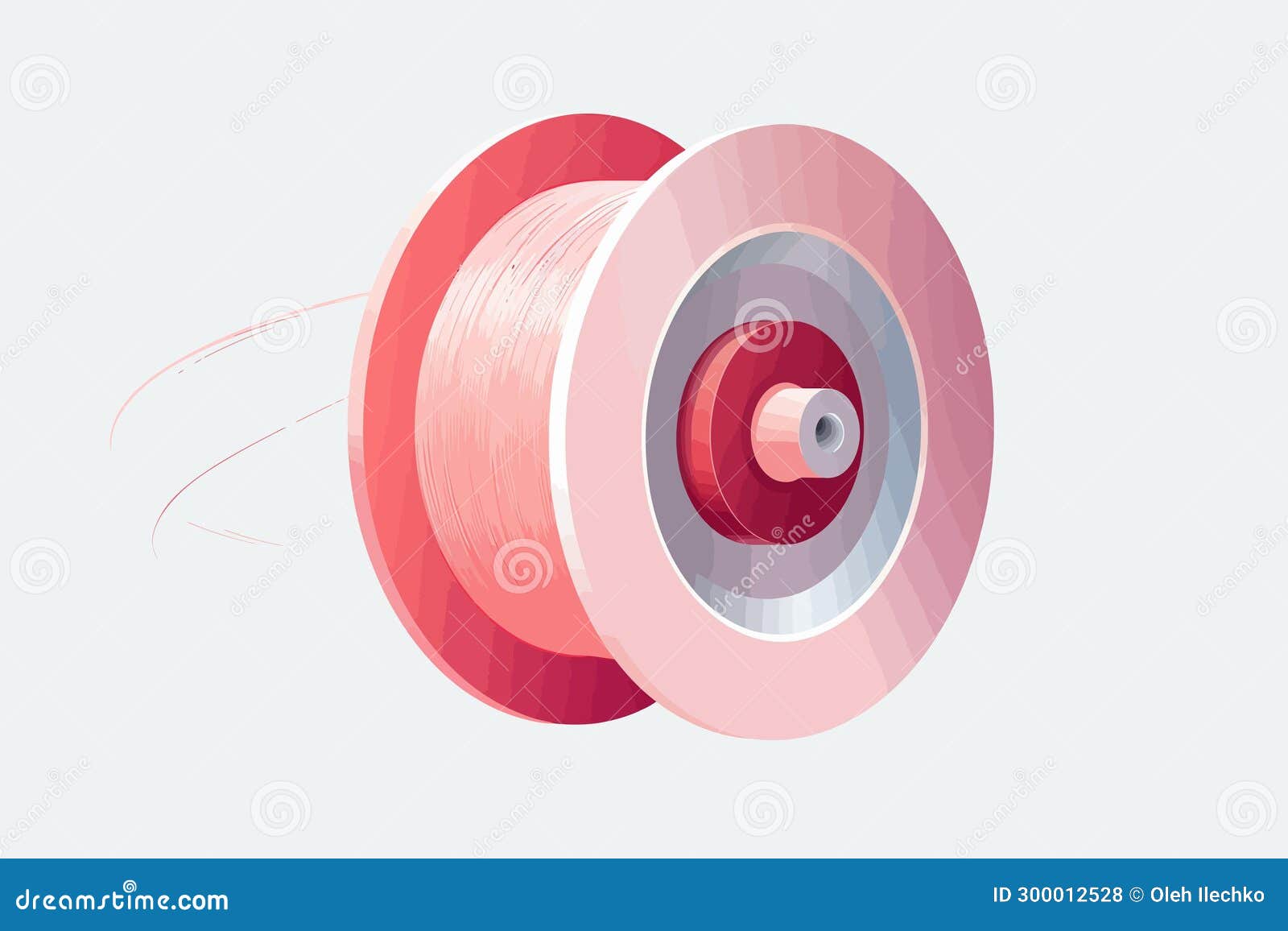 Thread Reel Isolated Vector Style Illustration Stock Vector ...