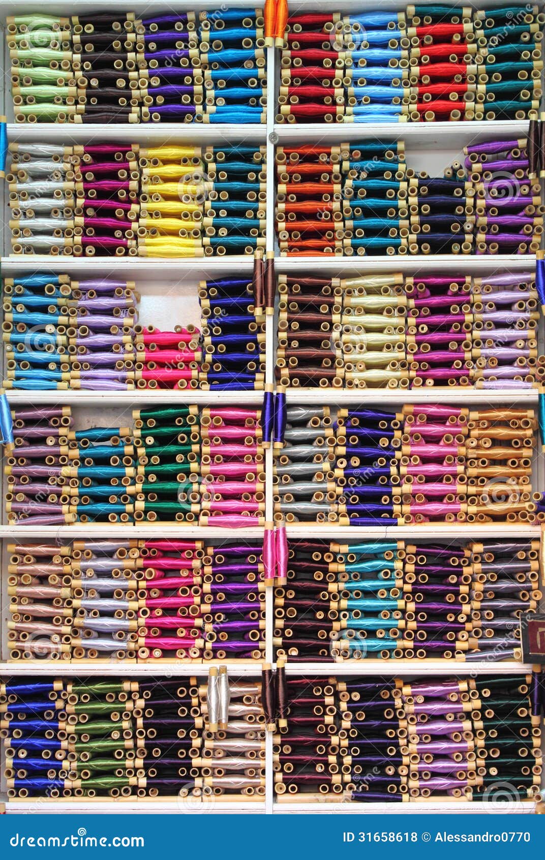 Thread reels stock photo. Image of multicolored, clothing - 31658618