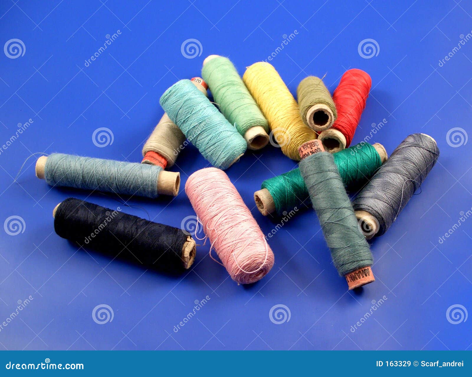 Thread roll....(4) stock image. Image of work, macro, roll - 163329