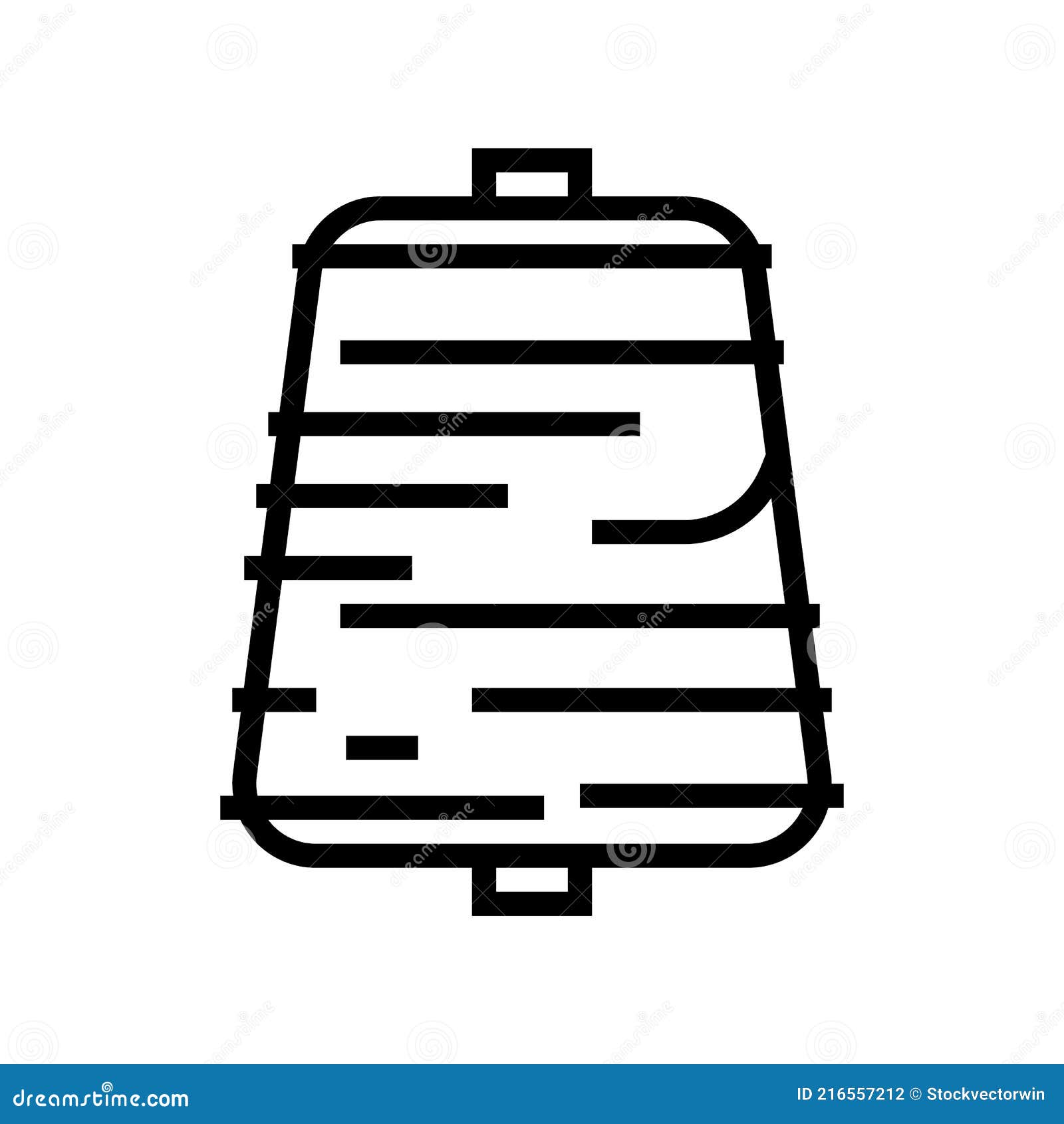 Thread Roll Textile Line Icon Vector Illustration Stock Vector ...